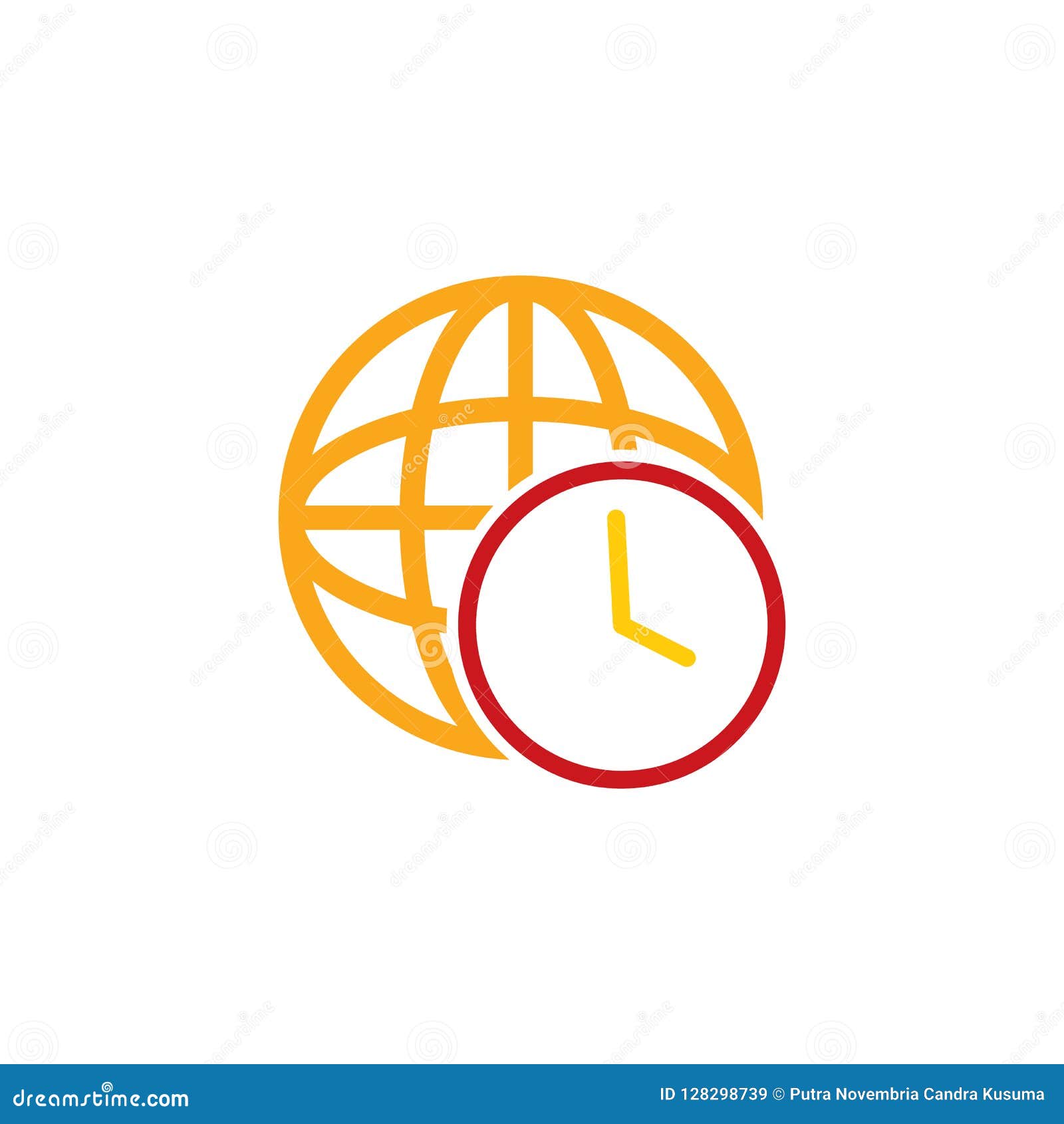 Global Time Logo Icon Design Stock Vector - Illustration of management ...
