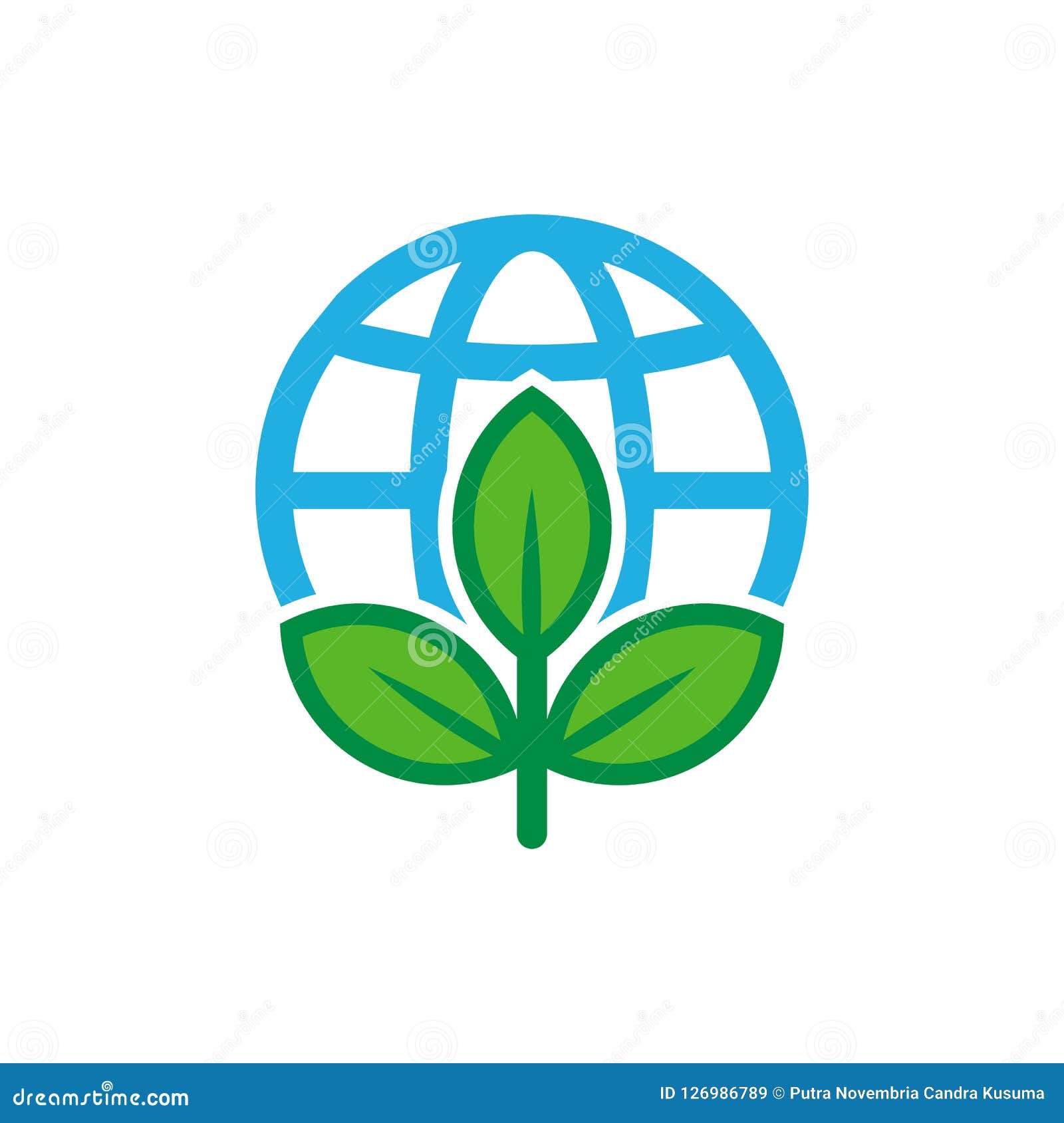 Globe Nature Logo Icon Design Stock Vector - Illustration of atlas ...