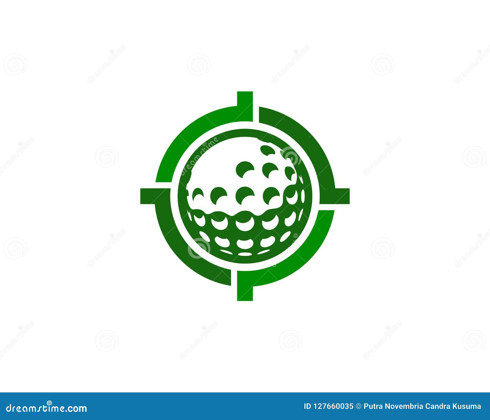 Golf Target Logo Icon Design Stock Vector - Illustration of creative ...