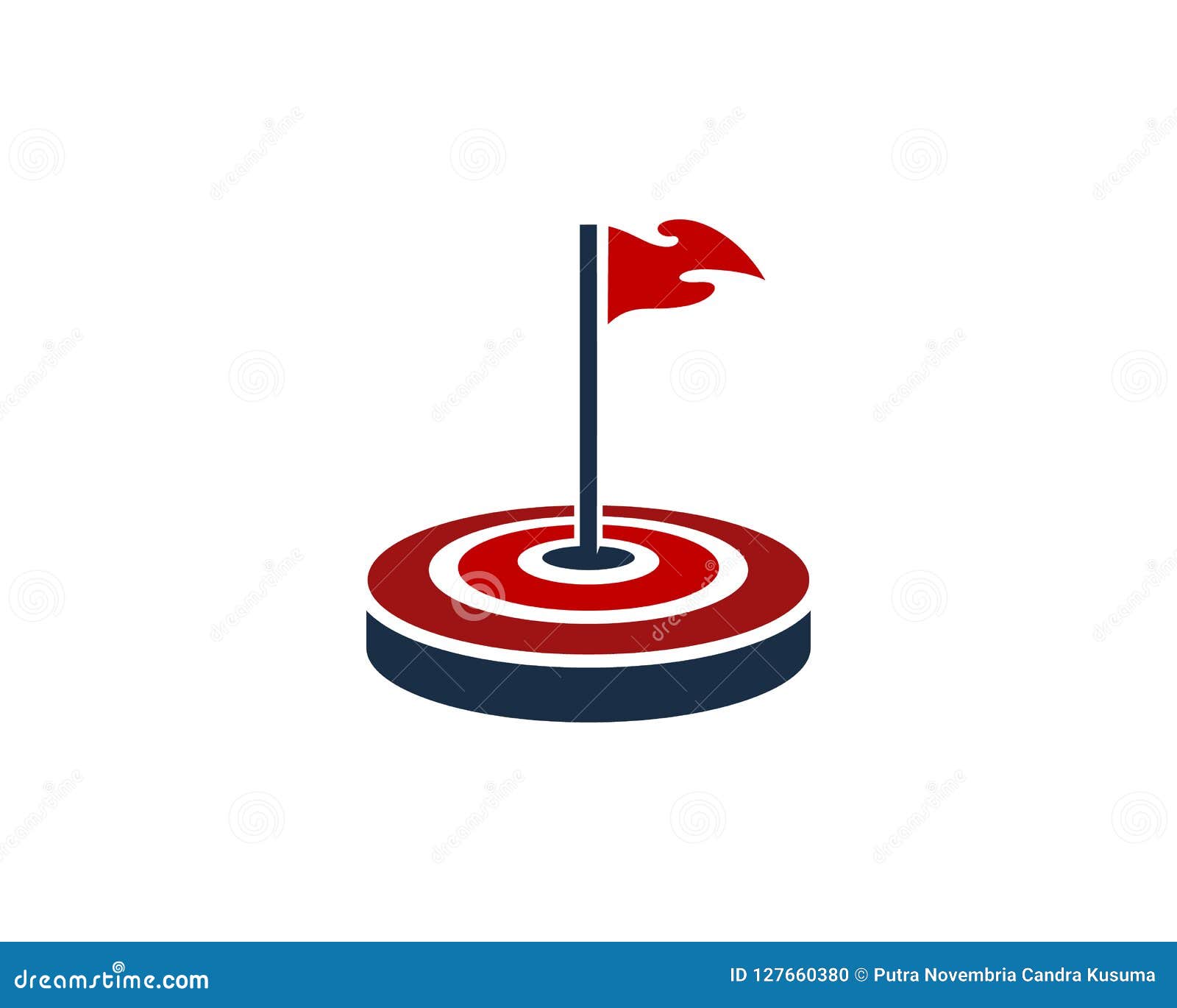 Golf Target Logo Icon Design Stock Vector - Illustration of idea, ball ...
