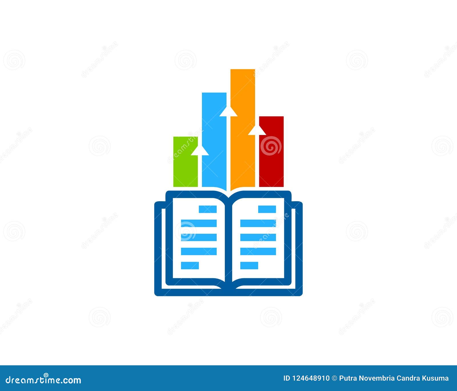 Graph Book Logo Icon Design Stock Vector - Illustration of creative ...
