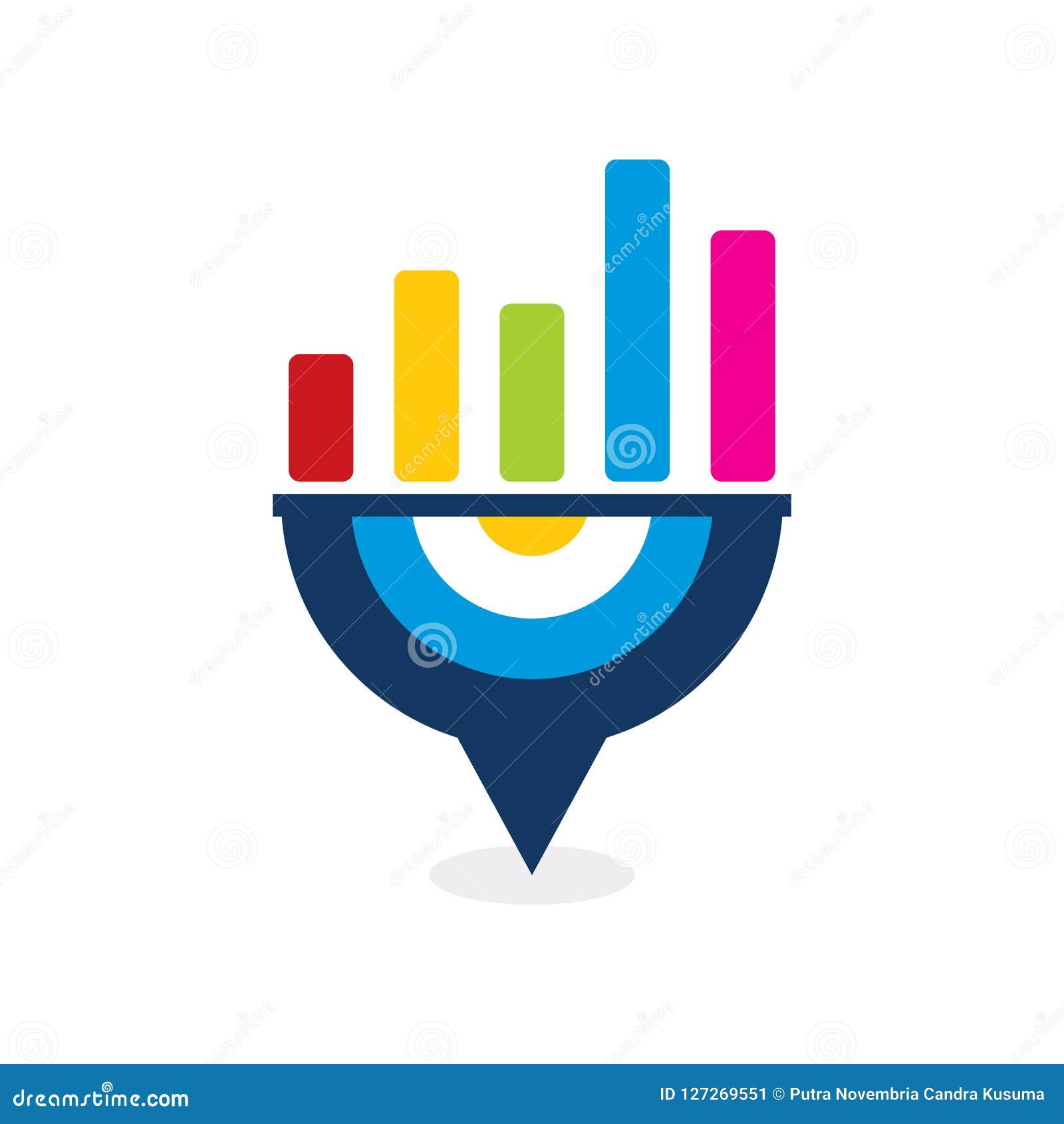 Graph Point Logo Icon Design Stock Vector - Illustration of navigation ...