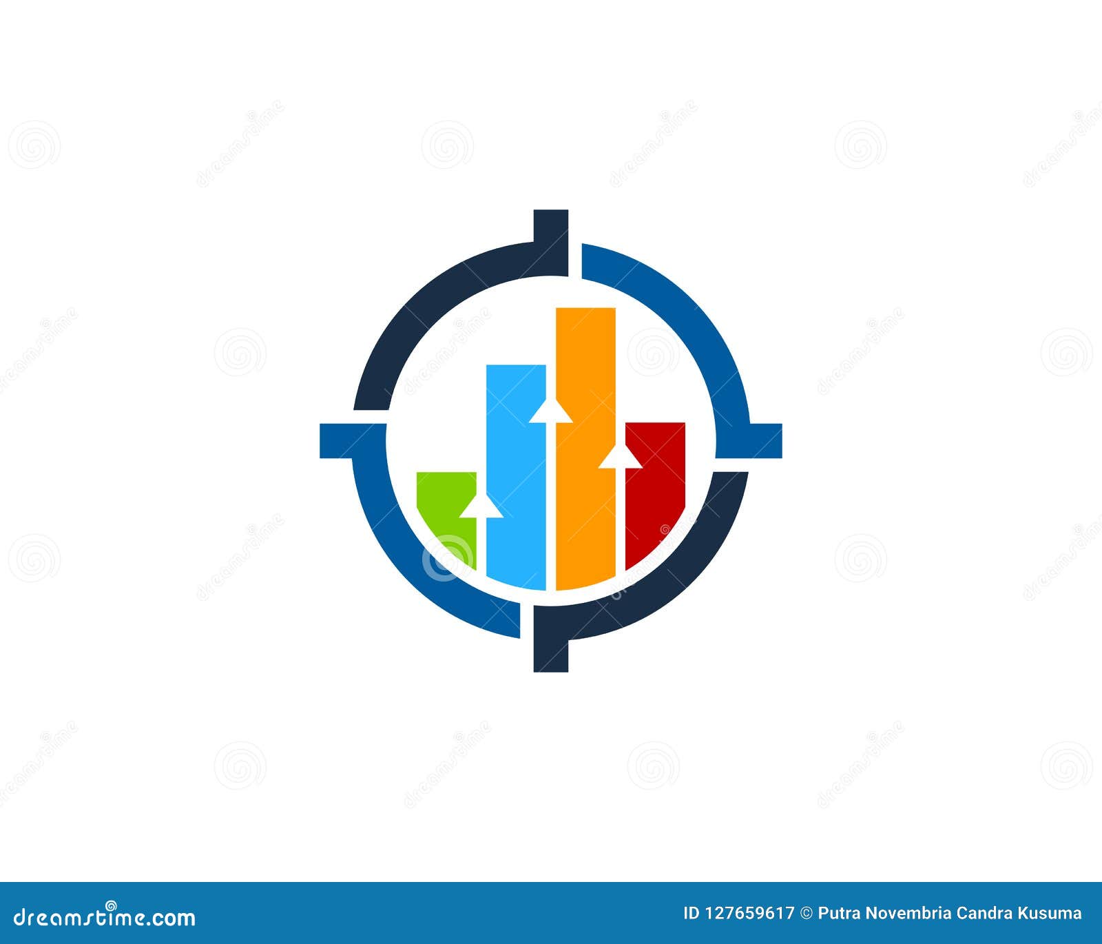 Graph Target Logo Icon Design Stock Vector - Illustration of logo ...