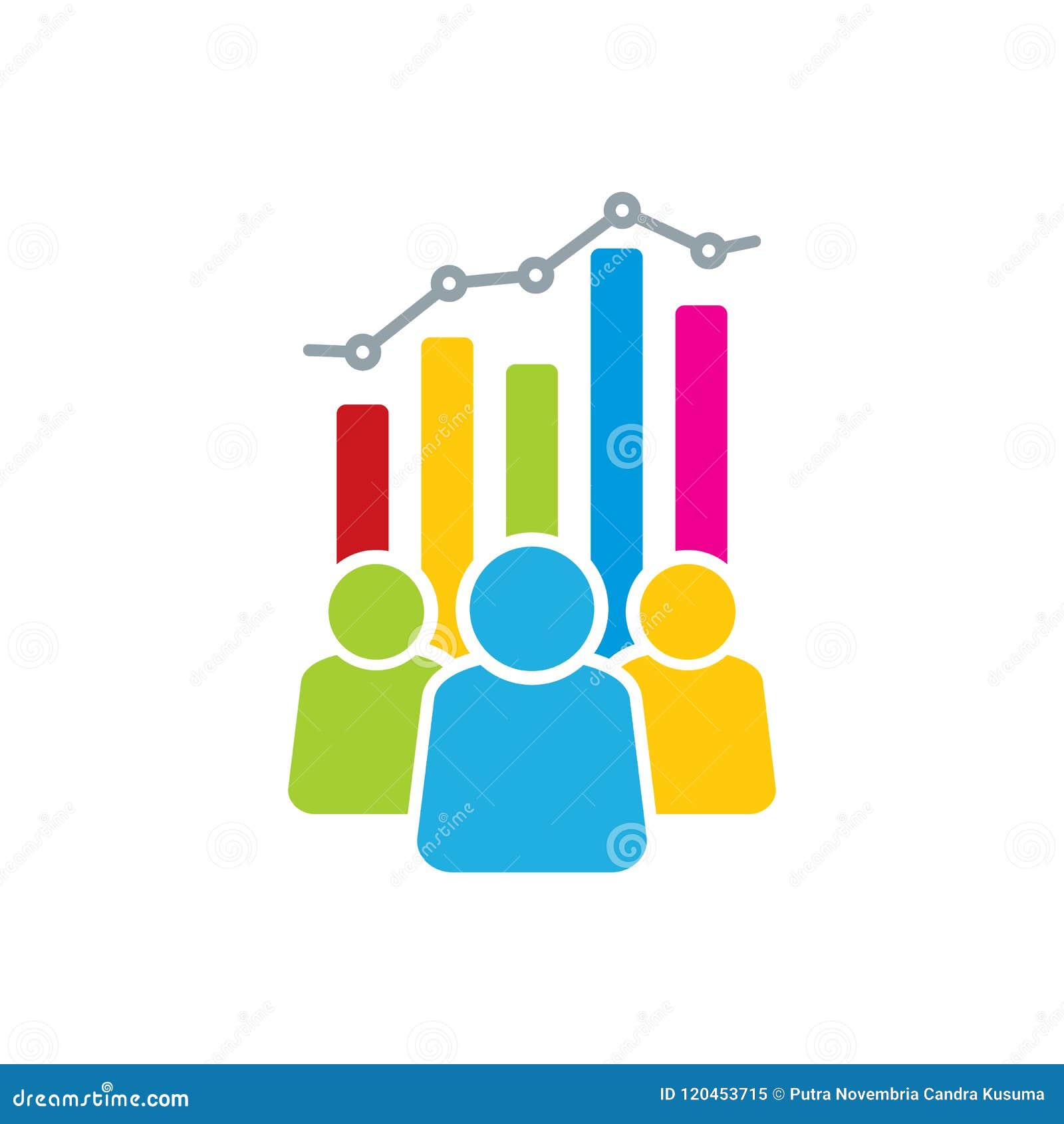 Group Analytic Logo Icon Design Stock Vector - Illustration of group ...