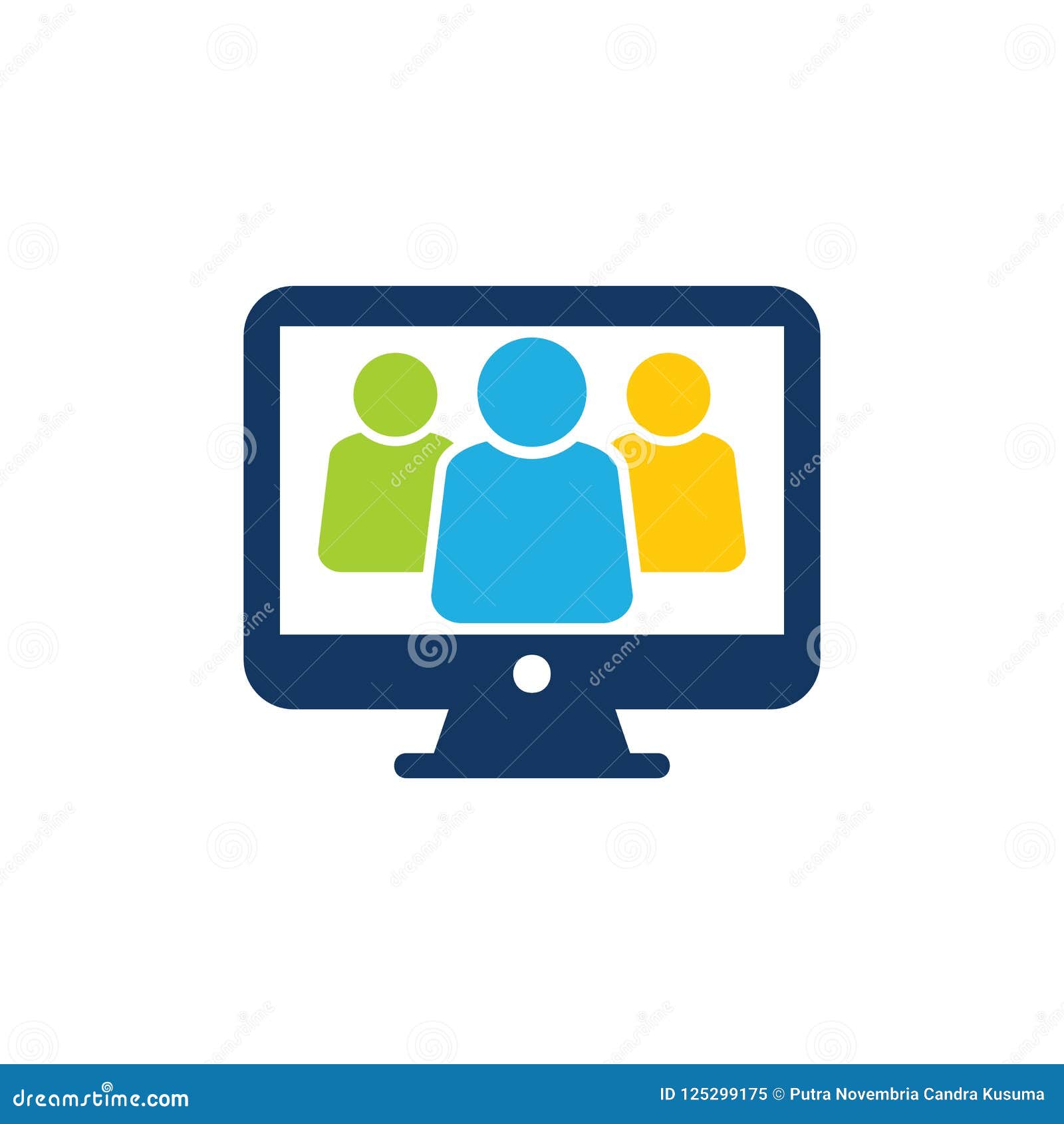 Group Computer Logo Icon Design Stock Vector - Illustration of business ...