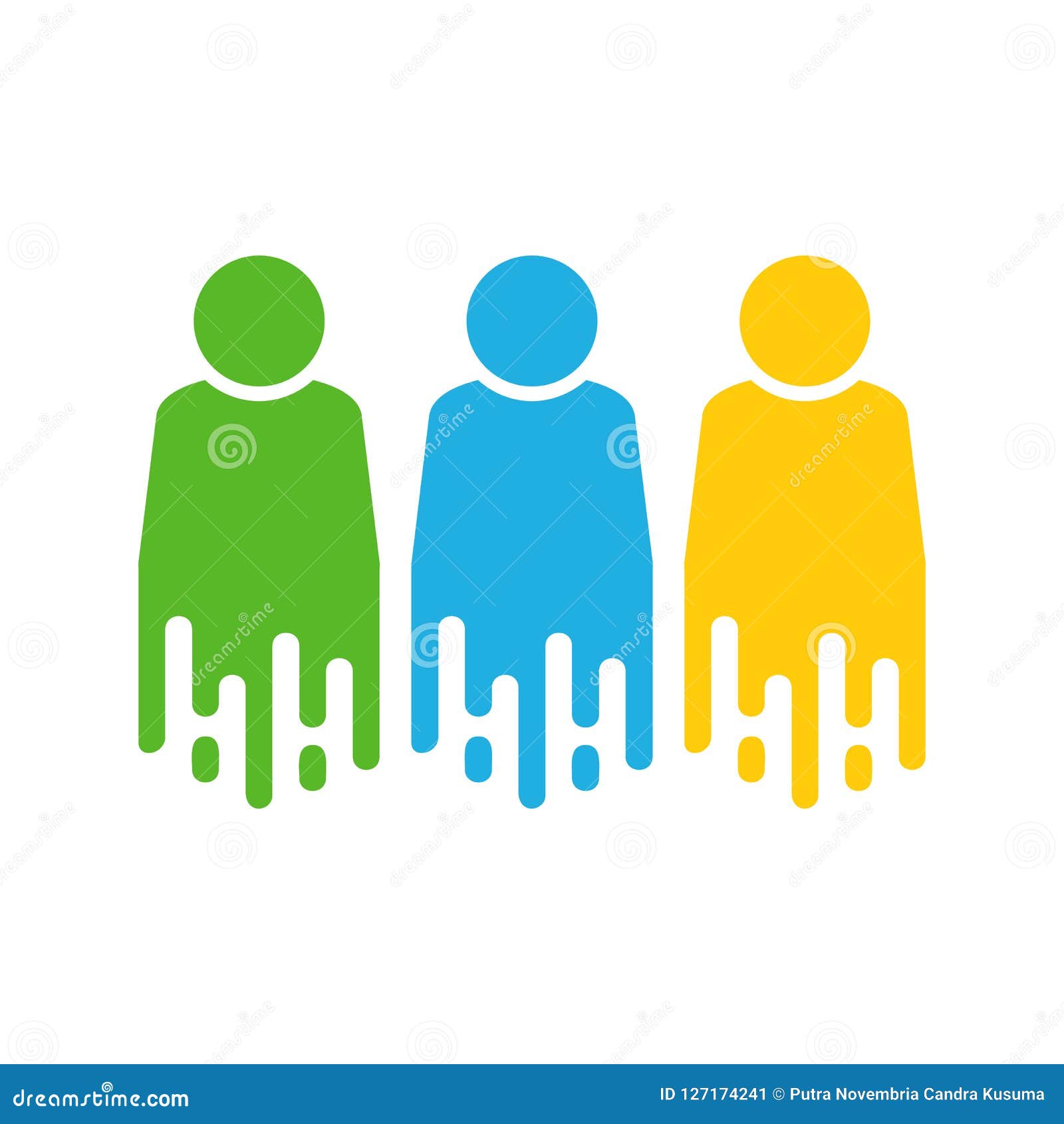 Group Paint Logo Icon Design Stock Vector - Illustration of community ...