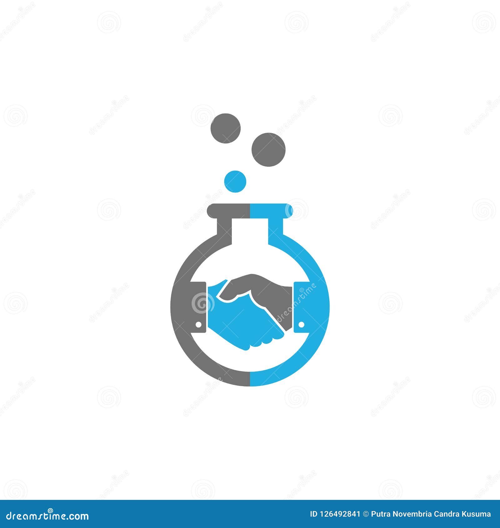 Handshake Lab Logo Icon Design Stock Vector - Illustration of company ...