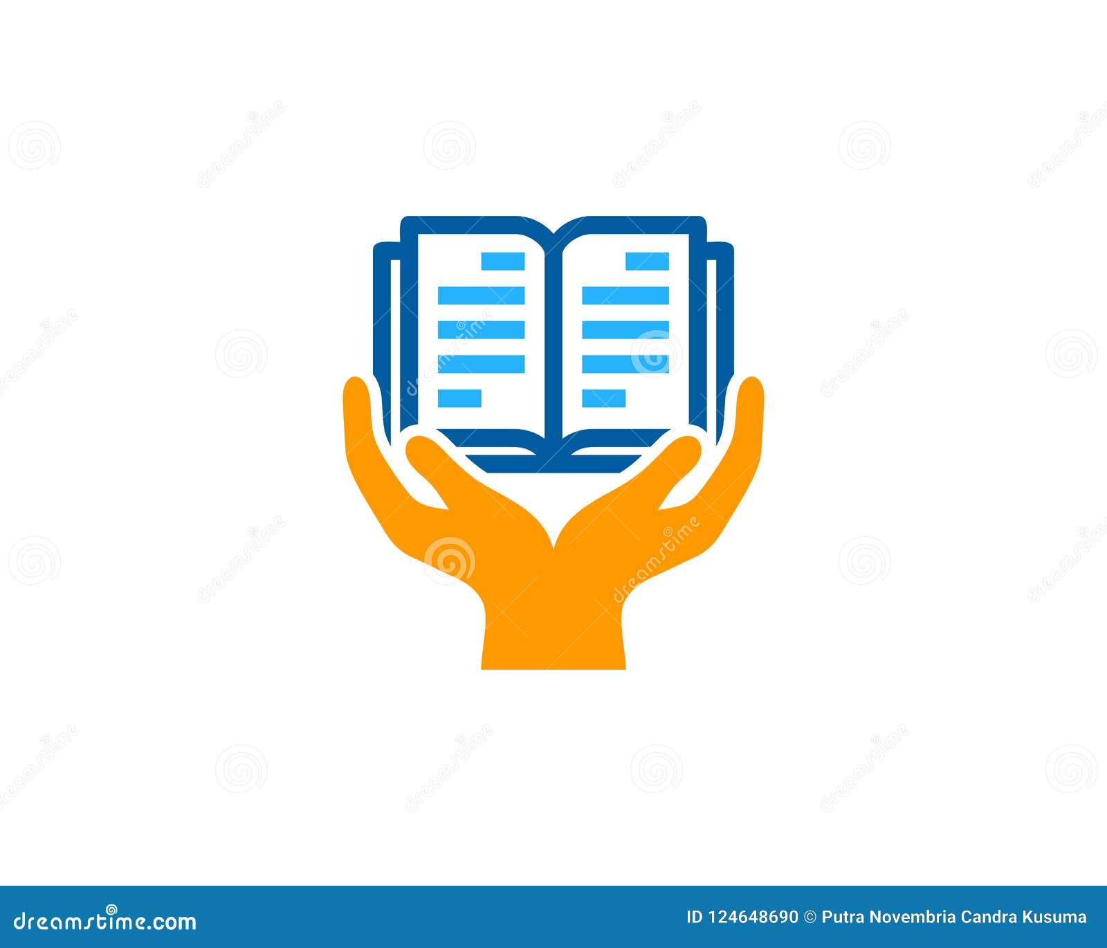 Help Book Logo Icon Design stock vector. Illustration of icon - 124648690
