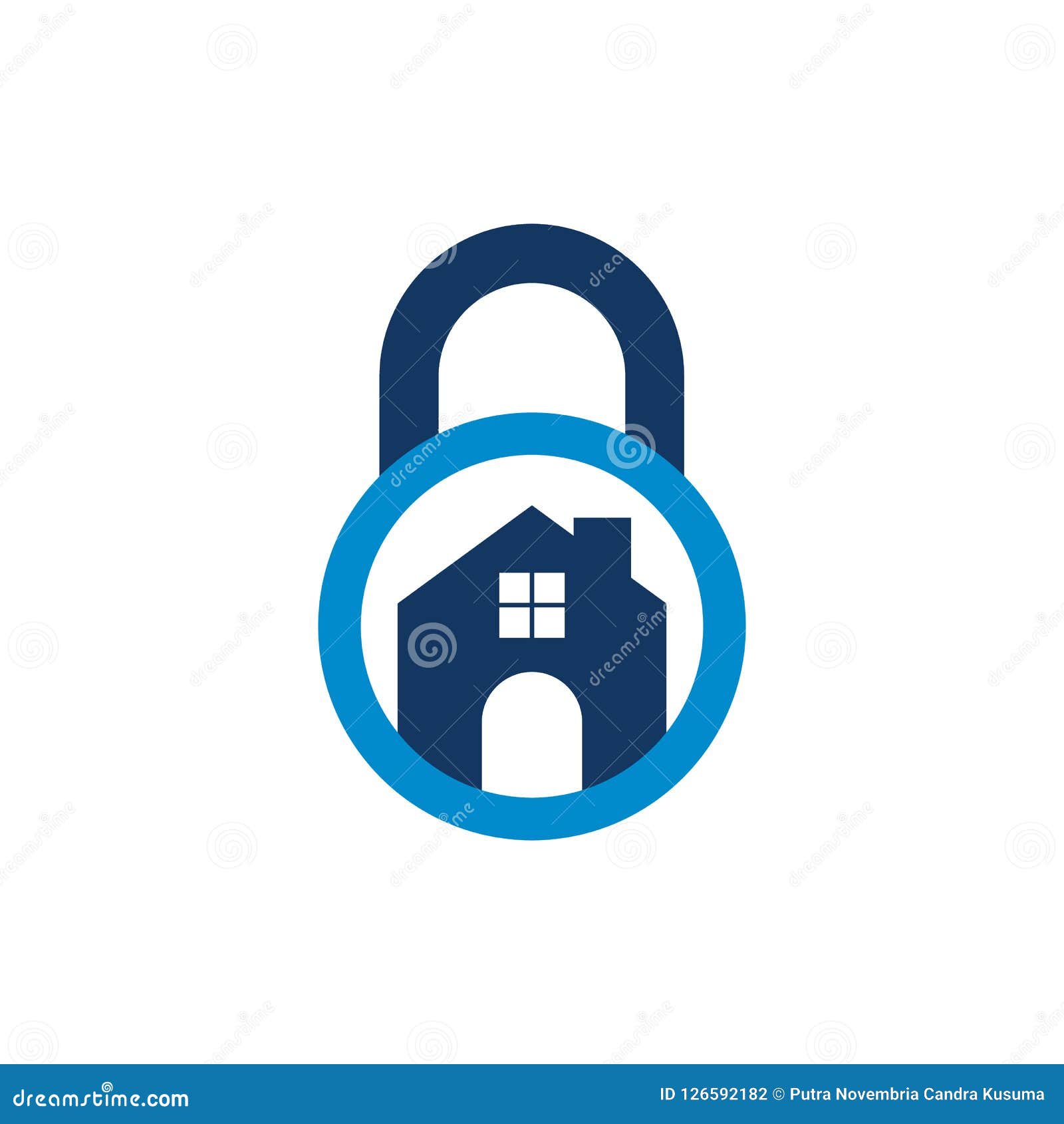 Home Lock Logo Icon Design stock vector. Illustration of creative ...
