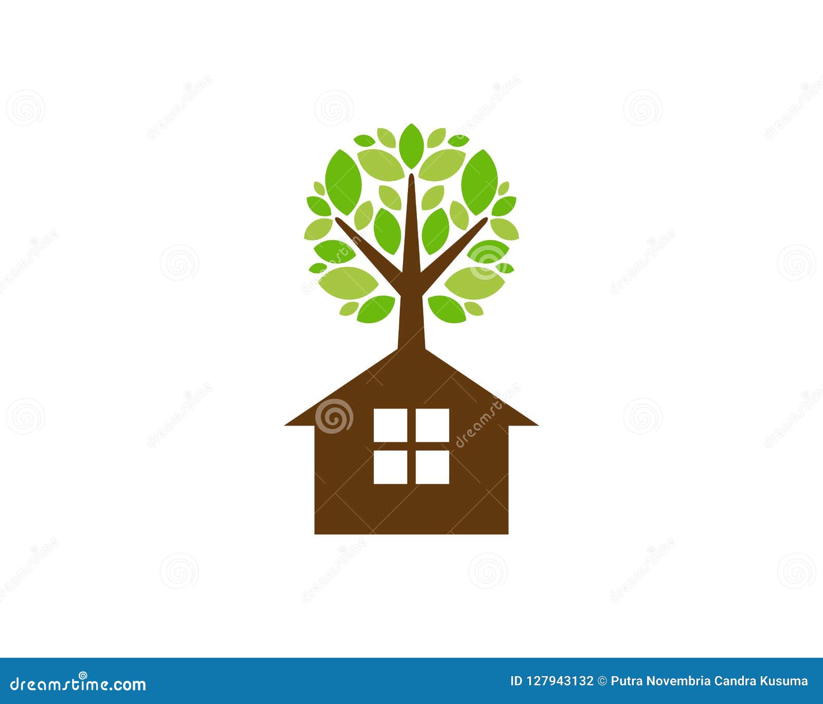 Home Tree Logo Icon Design stock vector. Illustration of abstract ...