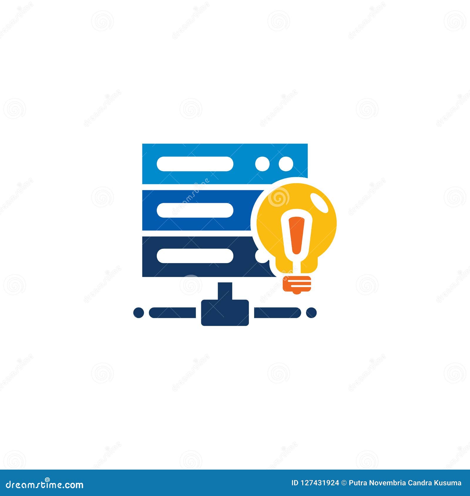 Idea Server Logo Icon Design Stock Vector - Illustration of idea, logo ...