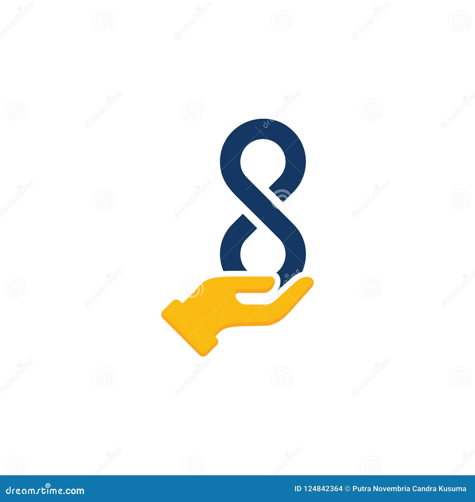 Infinity Care Logo Icon Design Stock Vector - Illustration of hand ...