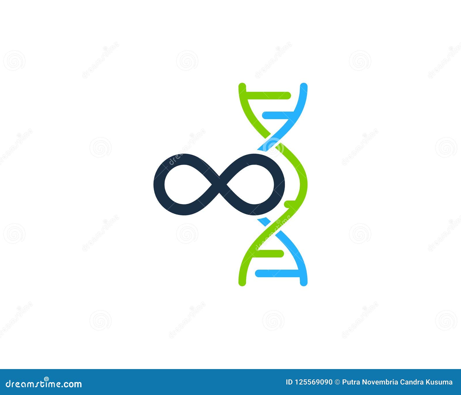 Infinity Dna Logo Icon Design Stock Vector - Illustration of infinity ...