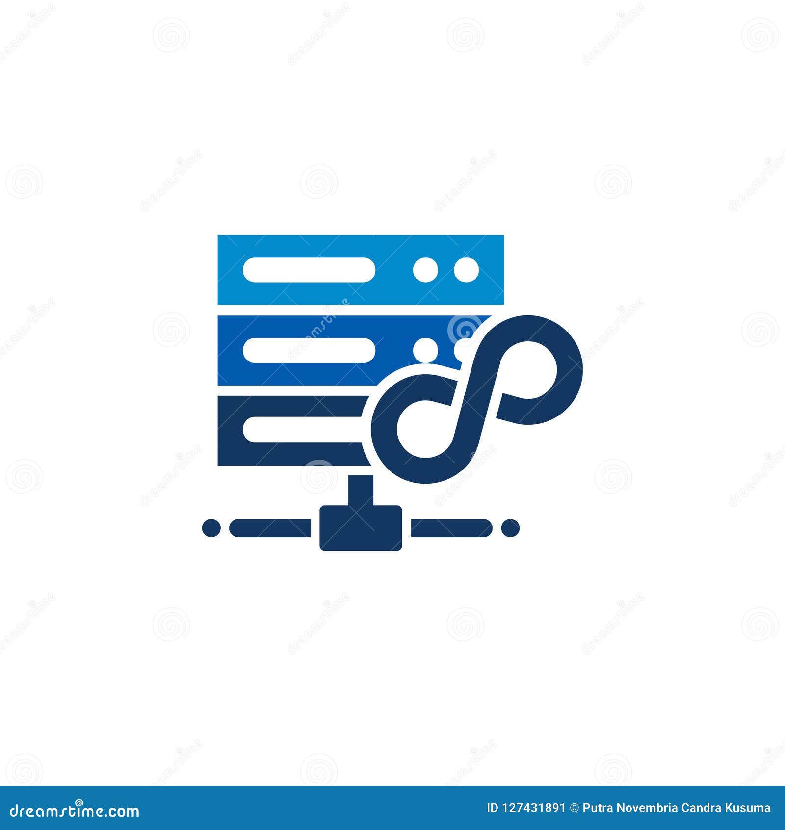 Infinity Server Logo Icon Design Stock Vector - Illustration of ...