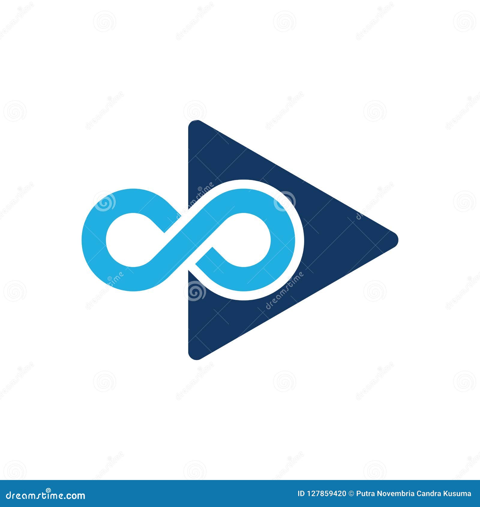 Infinity Video Logo Icon Design Stock Vector - Illustration of ...