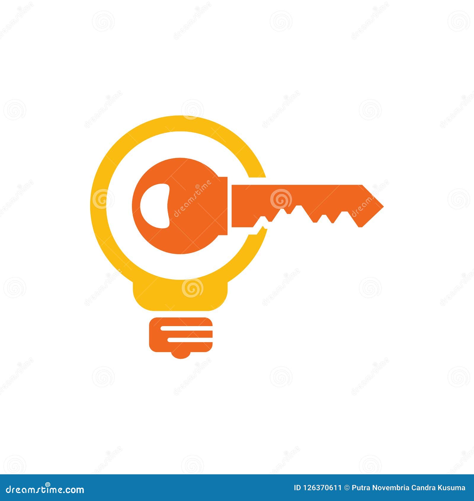 Key Idea Head Logo Icon Design Stock Vector - Illustration of lock ...