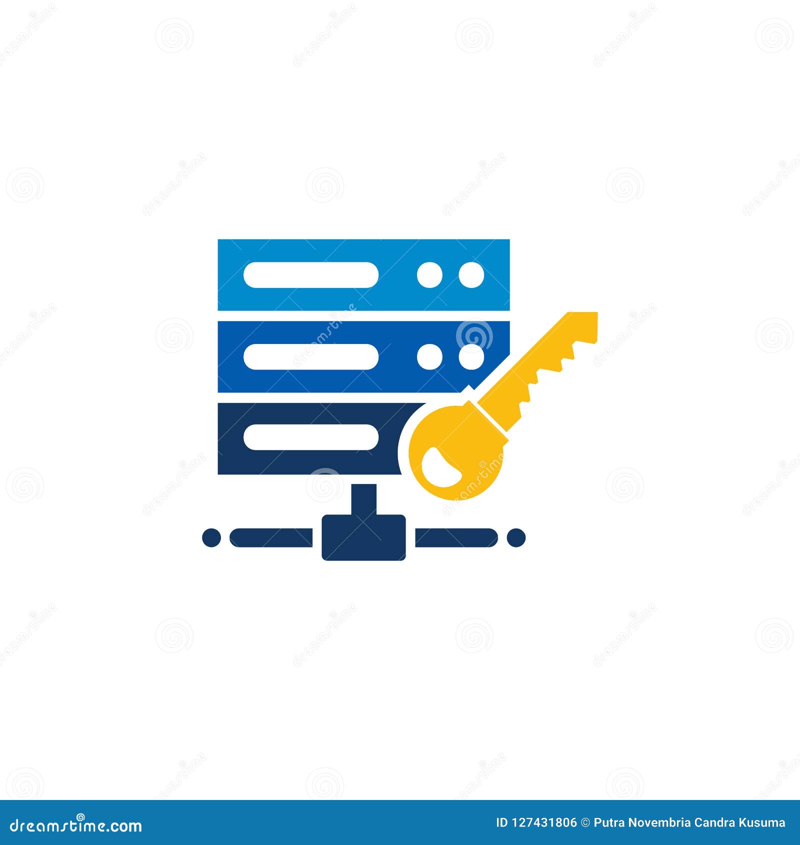 Key Server Logo Icon Design Stock Vector - Illustration of icon, open ...