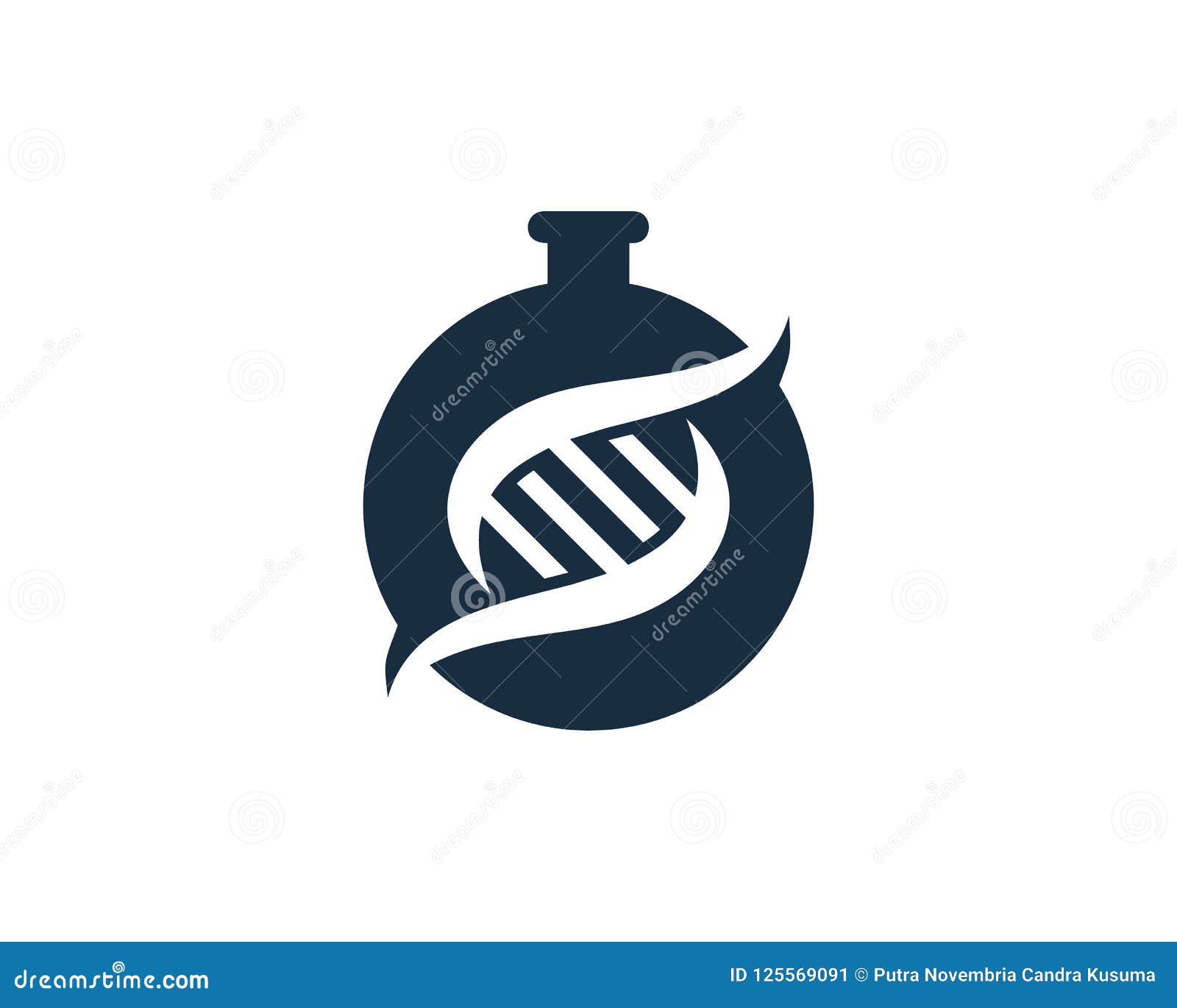 Lab Dna Logo Icon Design stock vector. Illustration of laboratory ...