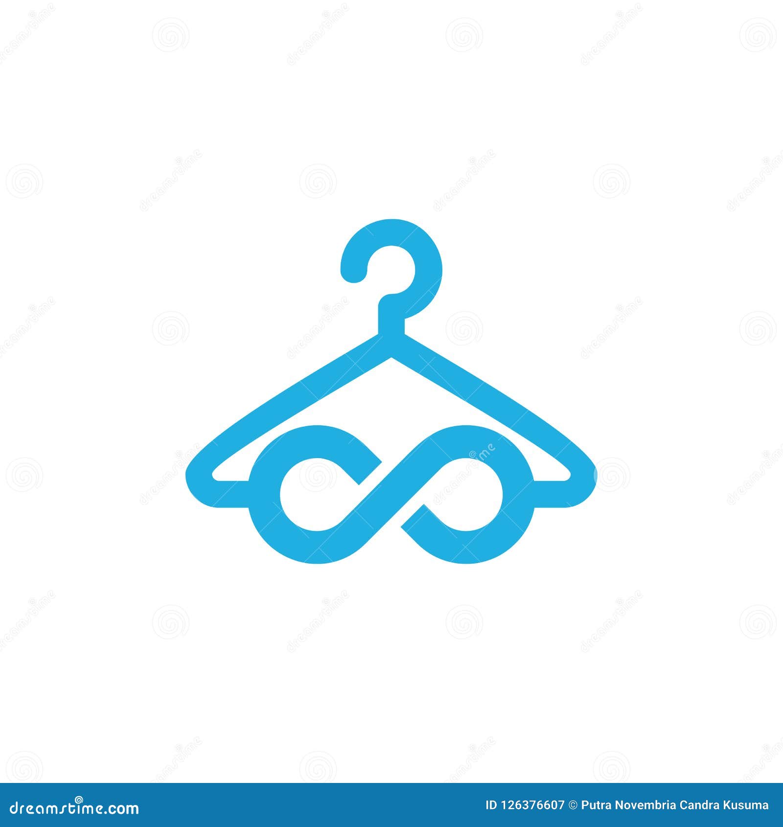 Laundry Infinity Head Logo Icon Design Stock Vector - Illustration of ...