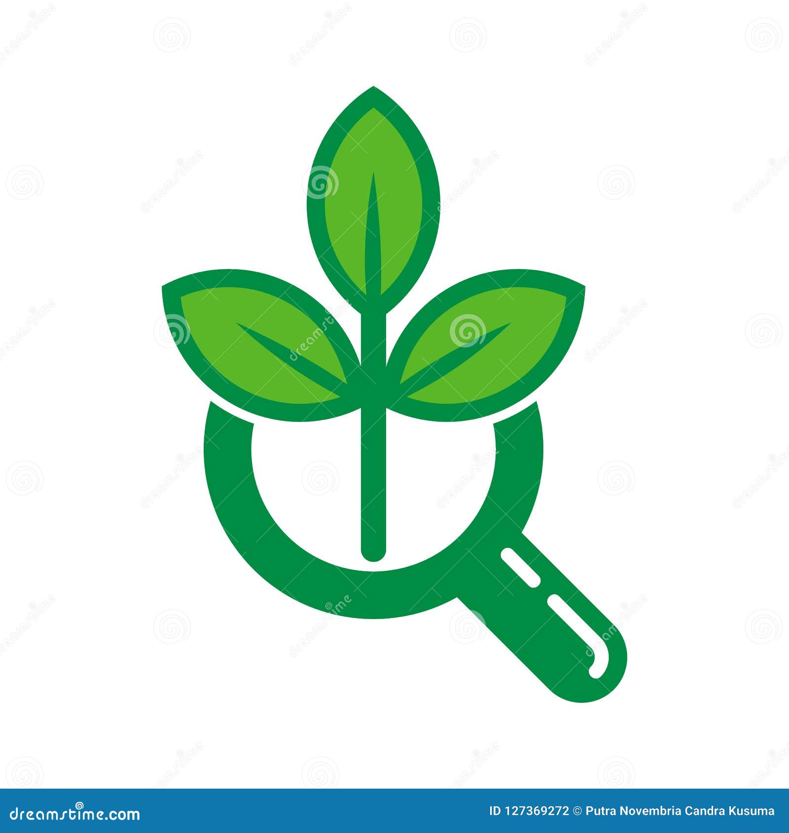 Leaf Search Logo Icon Design Stock Vector - Illustration of logotype ...