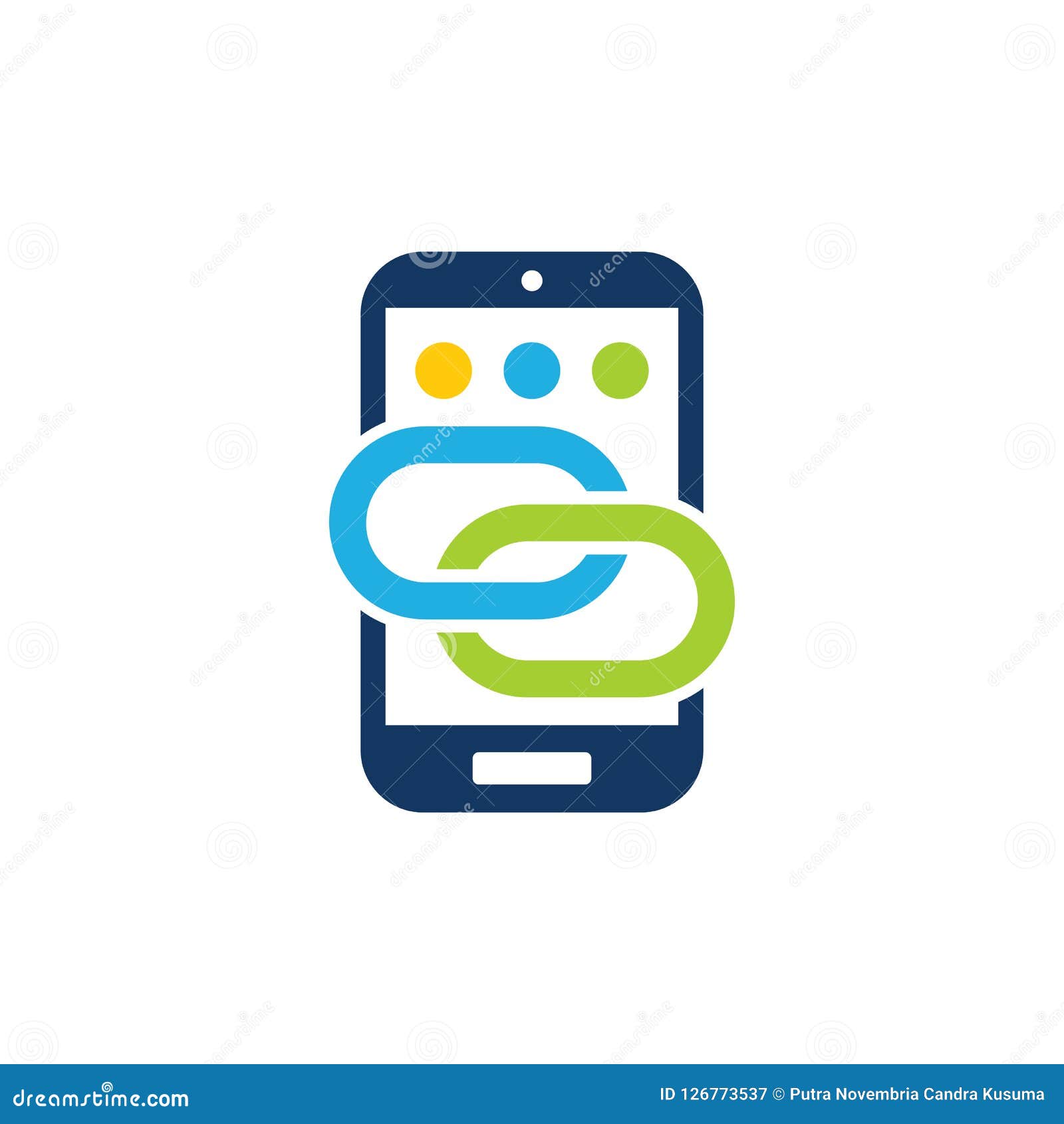 Link Mobile Logo Icon Design Stock Vector - Illustration of business ...