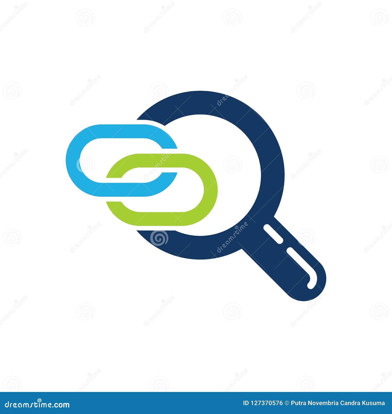 Link Search Logo Icon Design Stock Vector - Illustration of concept ...