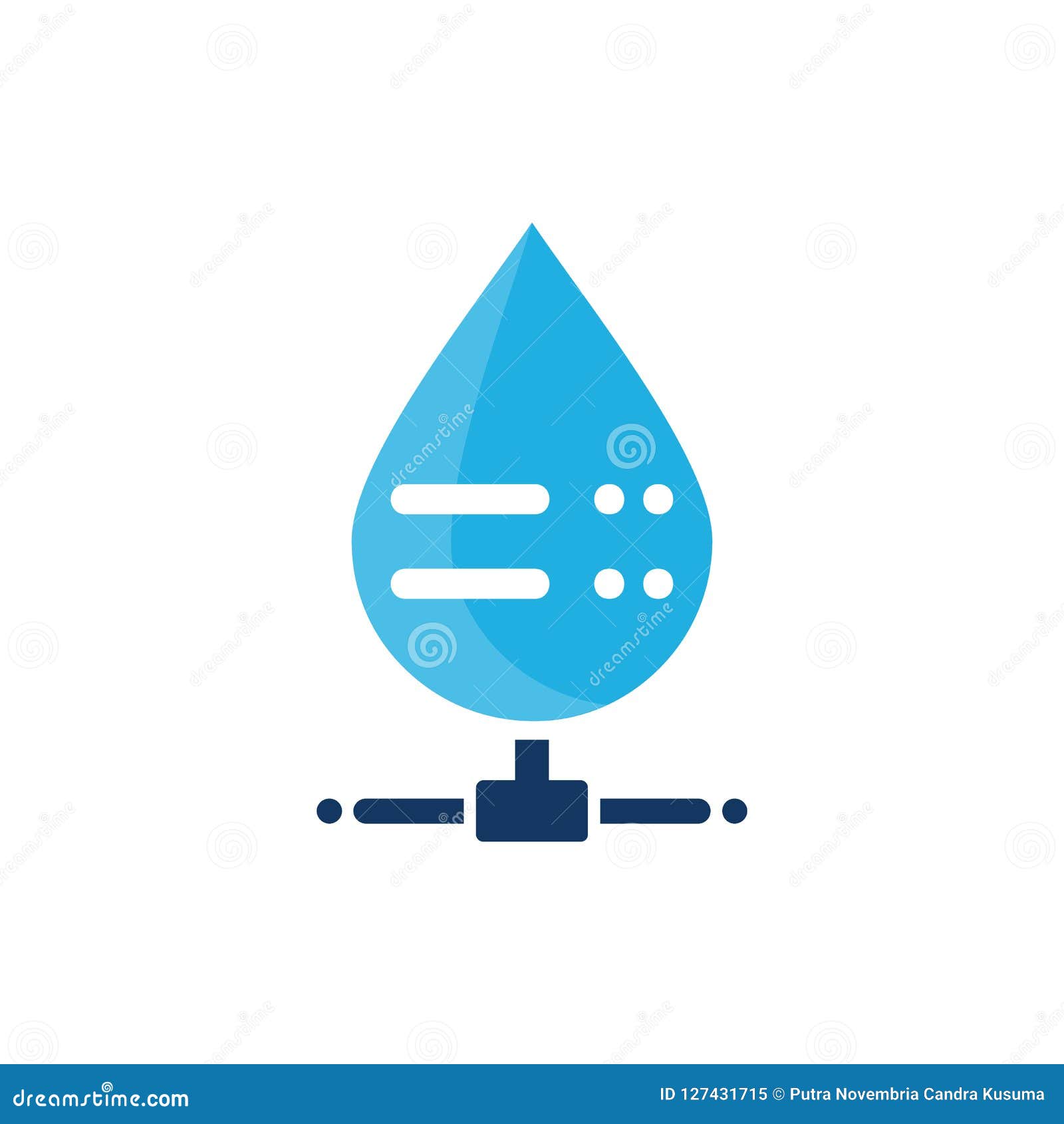 Liquid Server Logo Icon Design Stock Vector - Illustration of idea ...