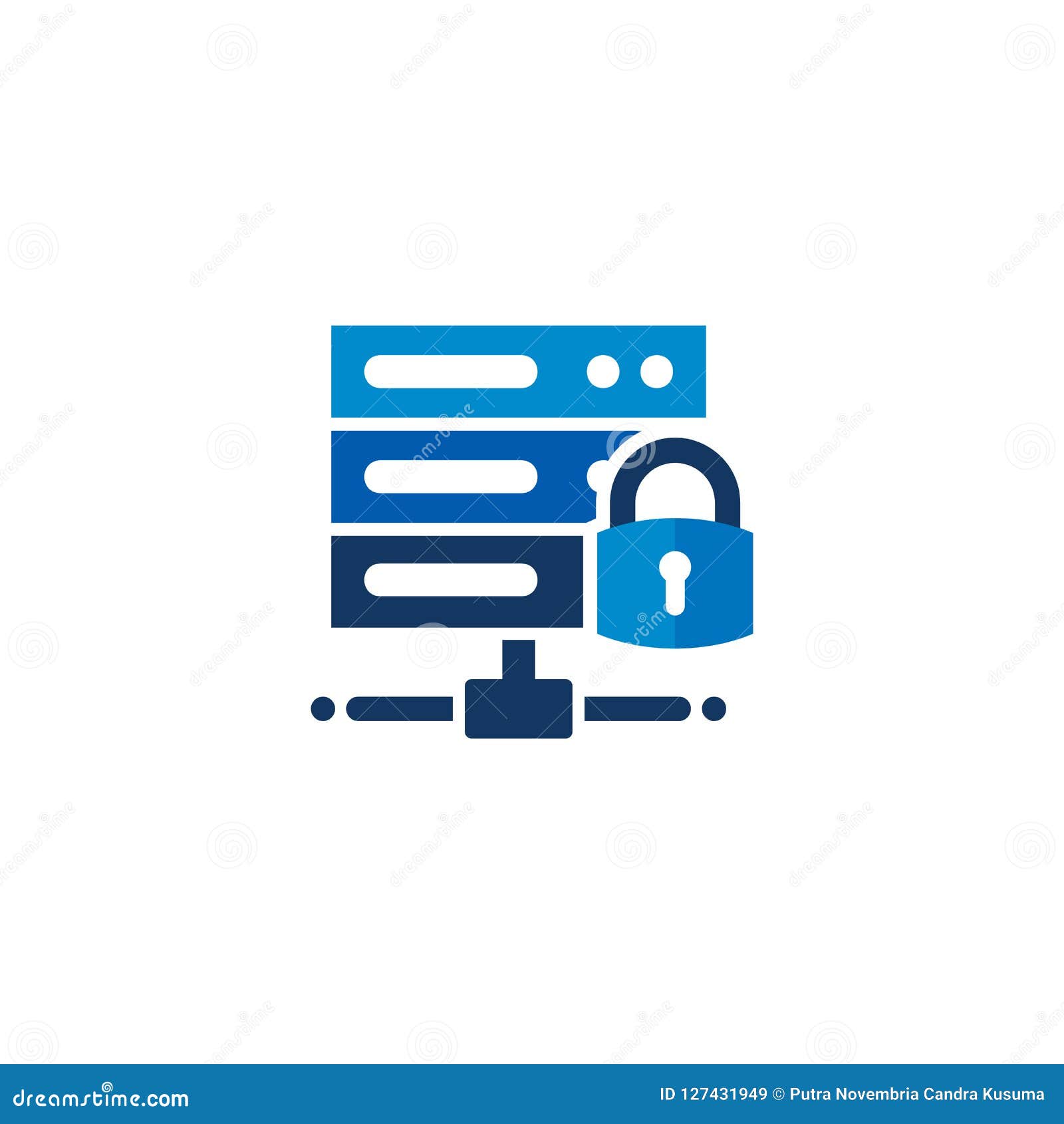 Lock Server Logo Icon Design Stock Vector - Illustration of access ...