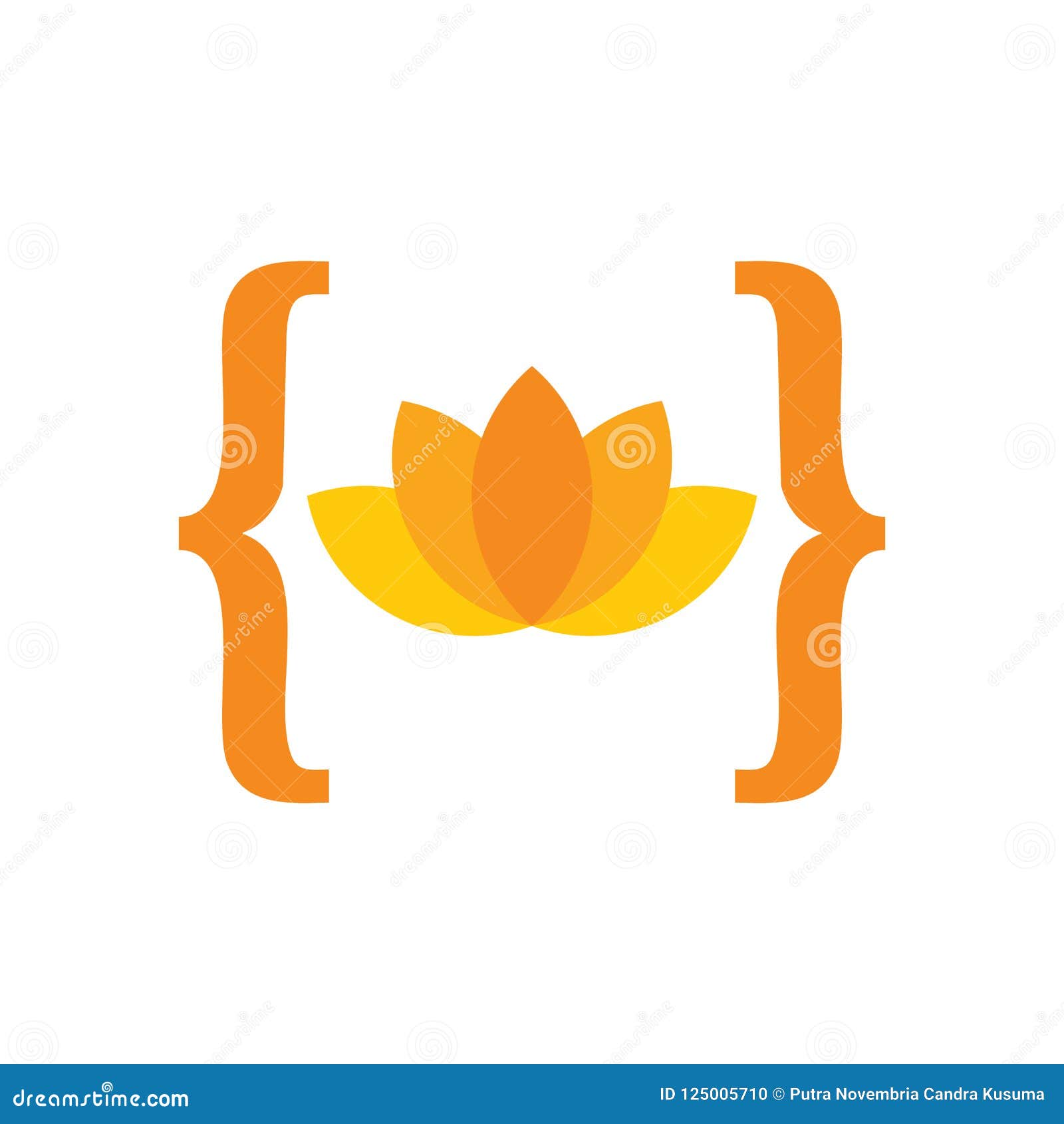Lotus Code Logo Icon Design Stock Vector - Illustration of data ...
