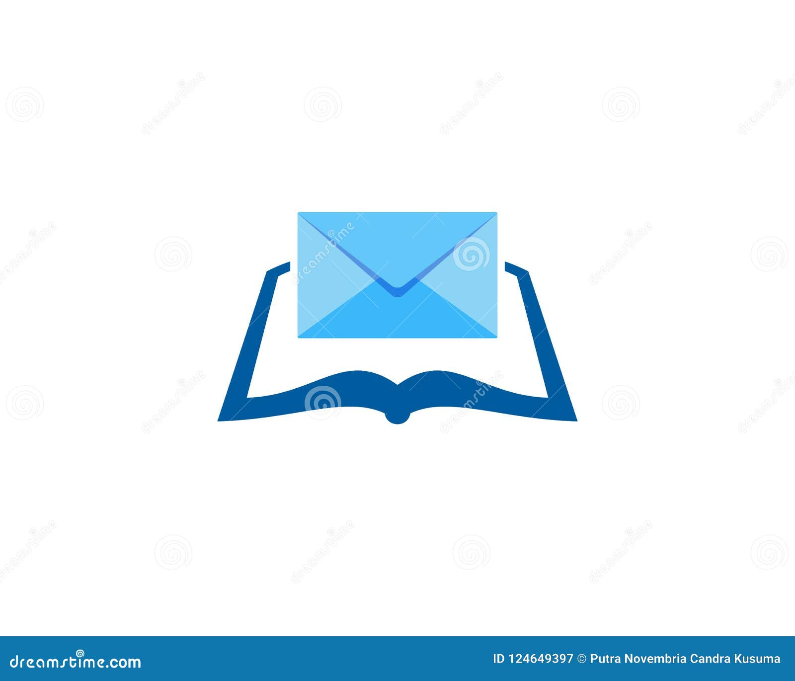 Mail Book Logo Icon Design stock vector. Illustration of letter - 124649397