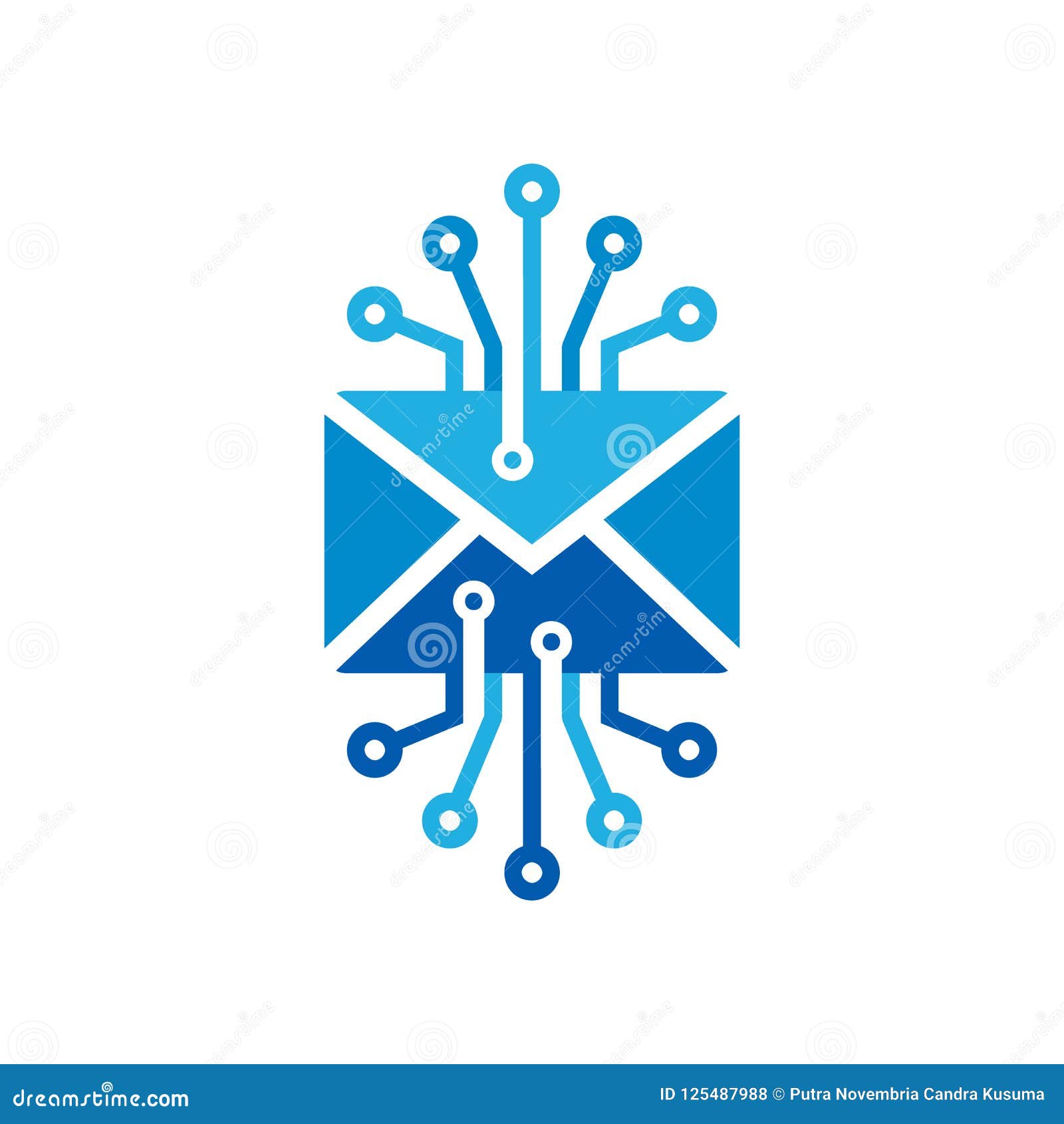 Mail Digital Logo Icon Design Stock Vector - Illustration of branding ...