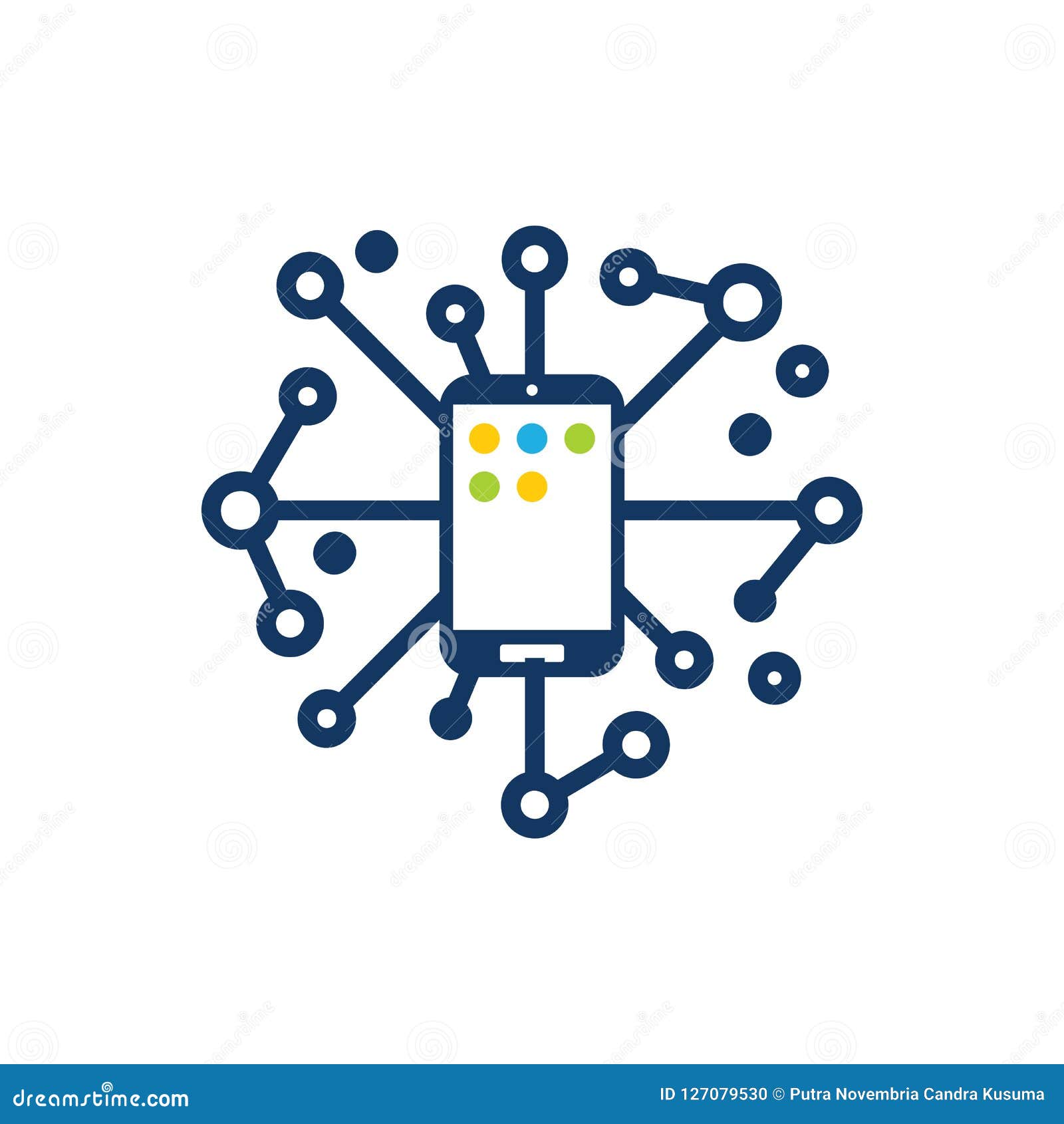 Mobile Network Logo Icon Design Stock Vector - Illustration of branding ...