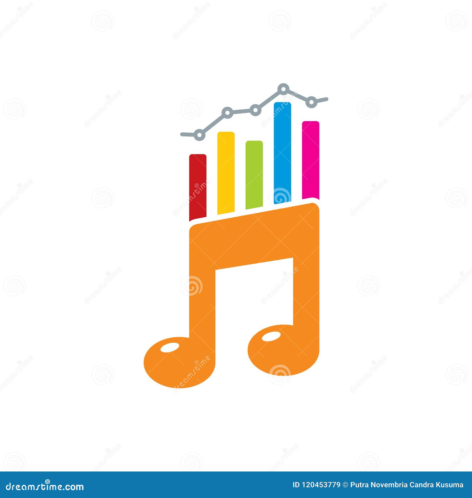 Music Analytic Logo Icon Design Stock Vector - Illustration of abstract ...