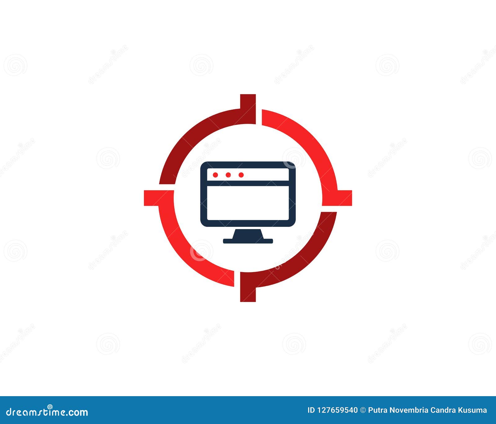 Online Target Logo Icon Design Stock Vector - Illustration of idea ...
