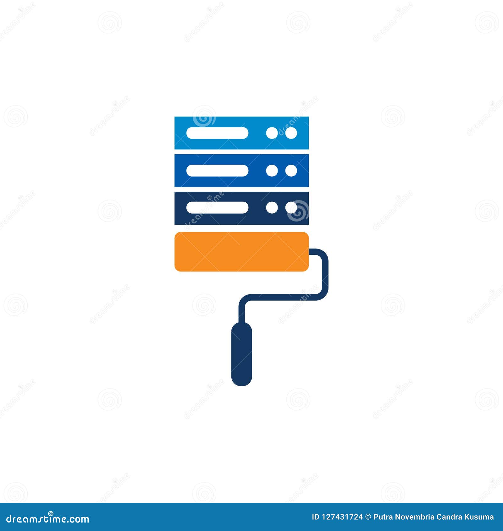 Paint Server Logo Icon Design Stock Vector - Illustration of abstract ...