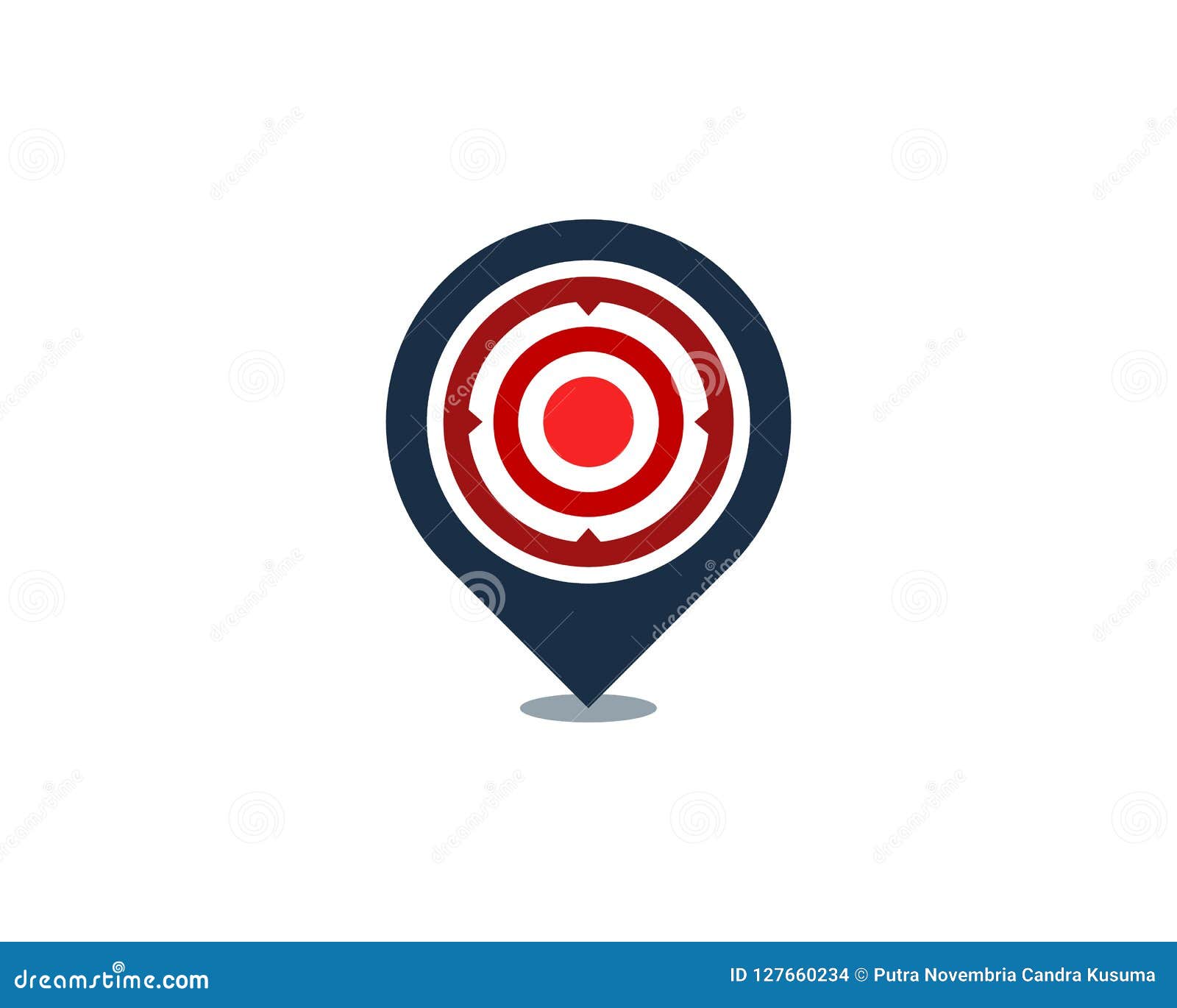 Pin Target Logo Icon Design Stock Vector - Illustration of concept ...