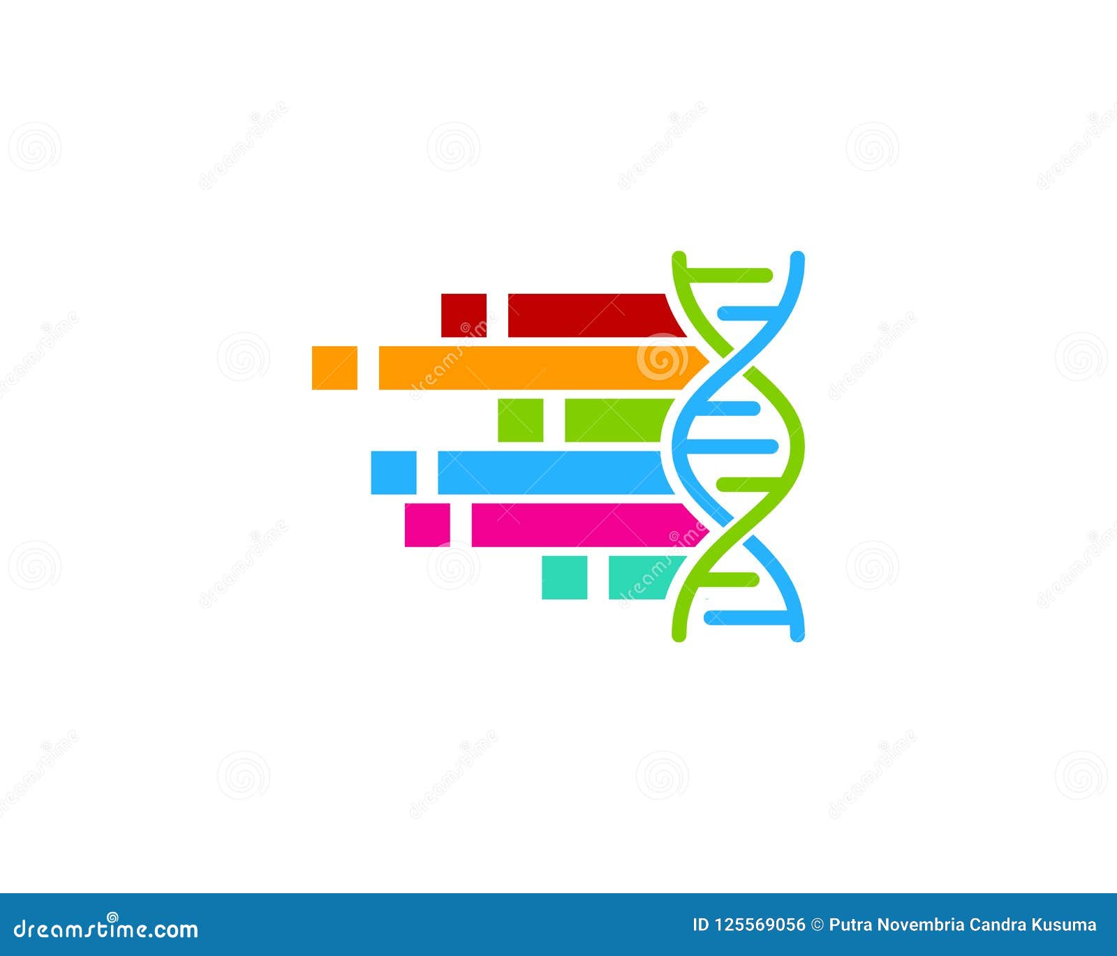 Pixel Dna Logo Icon Design stock vector. Illustration of icon - 125569056