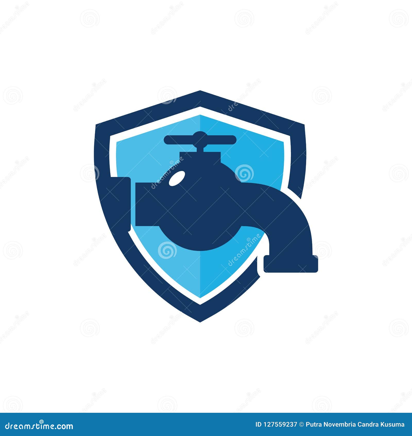 Plumbing Shield Logo Icon Design Stock Vector - Illustration of ...