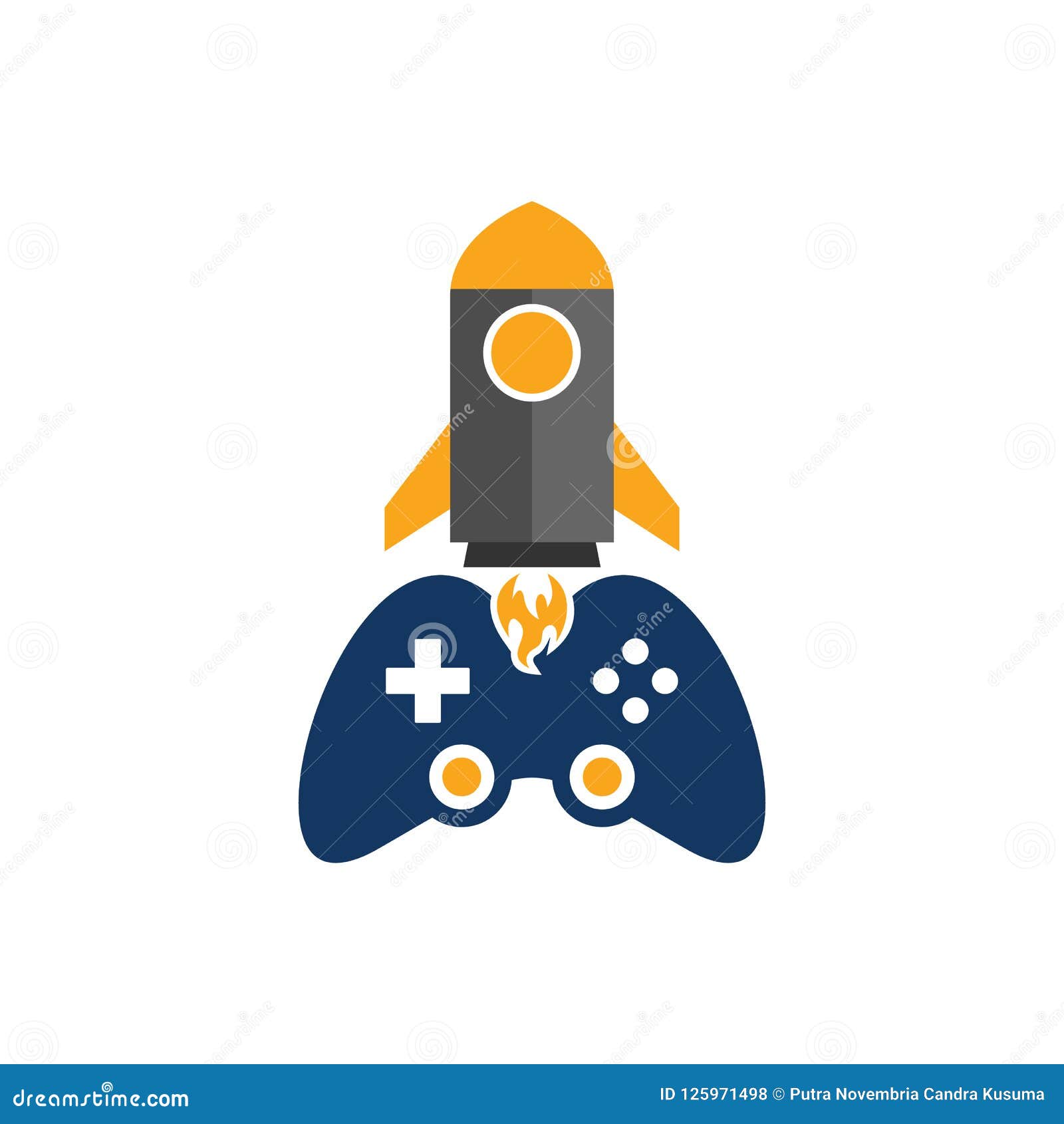 Rocket Game Logo Icon Design Stock Vector - Illustration of exploration ...
