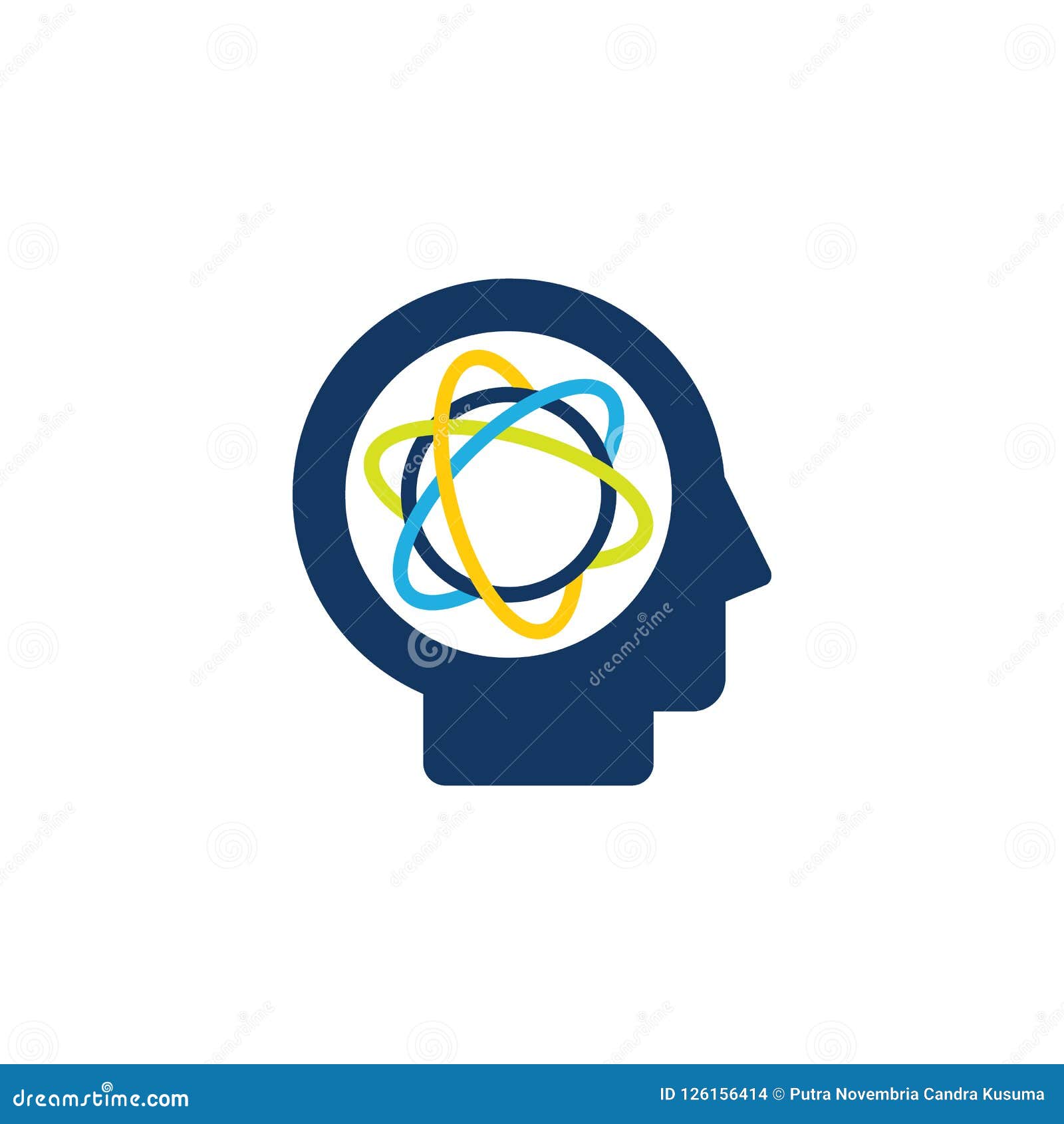 Science Head Logo Icon Design Stock Illustration - Illustration of ...
