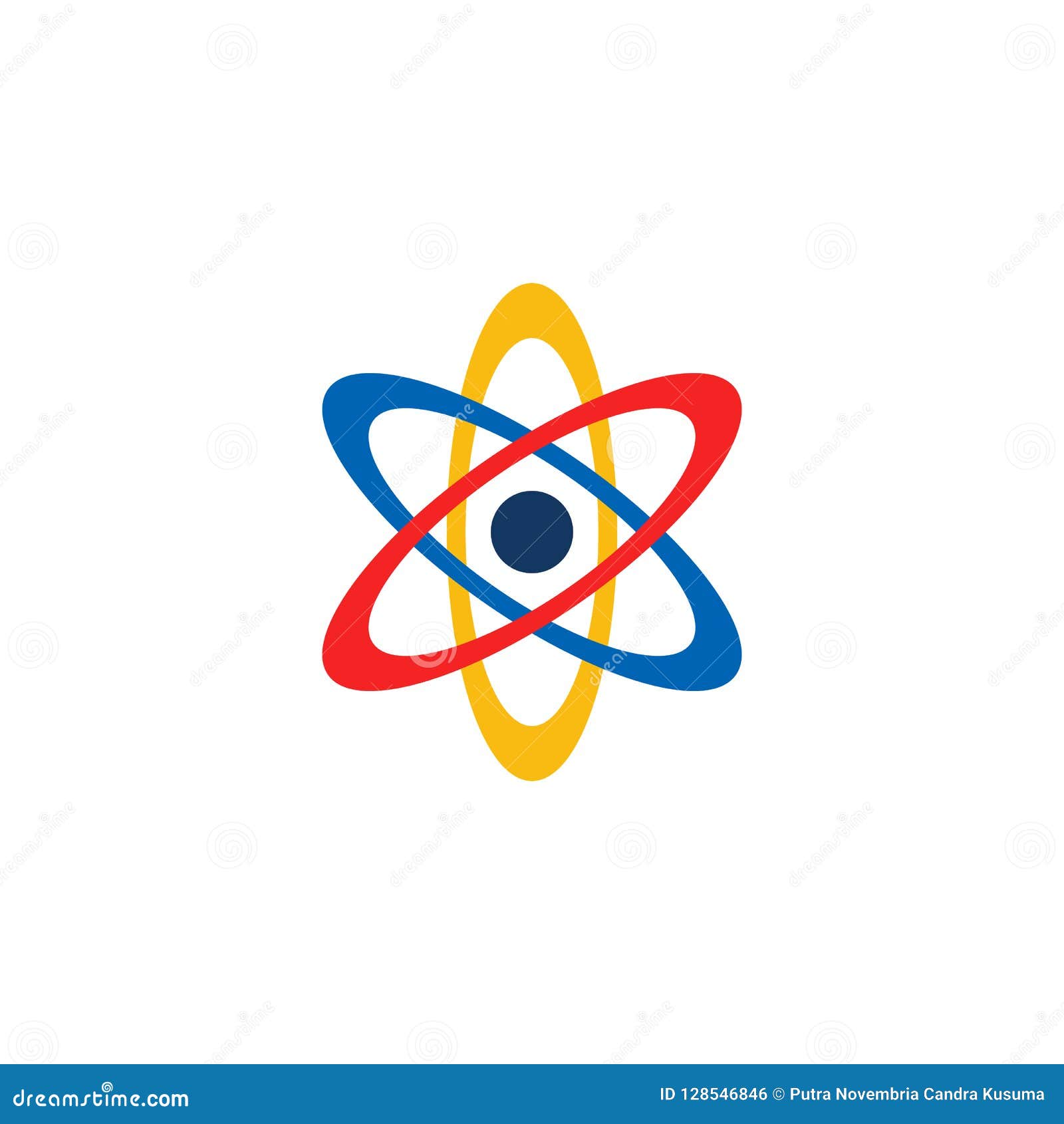Science Logo Icon Design stock vector. Illustration of orbit - 128546846