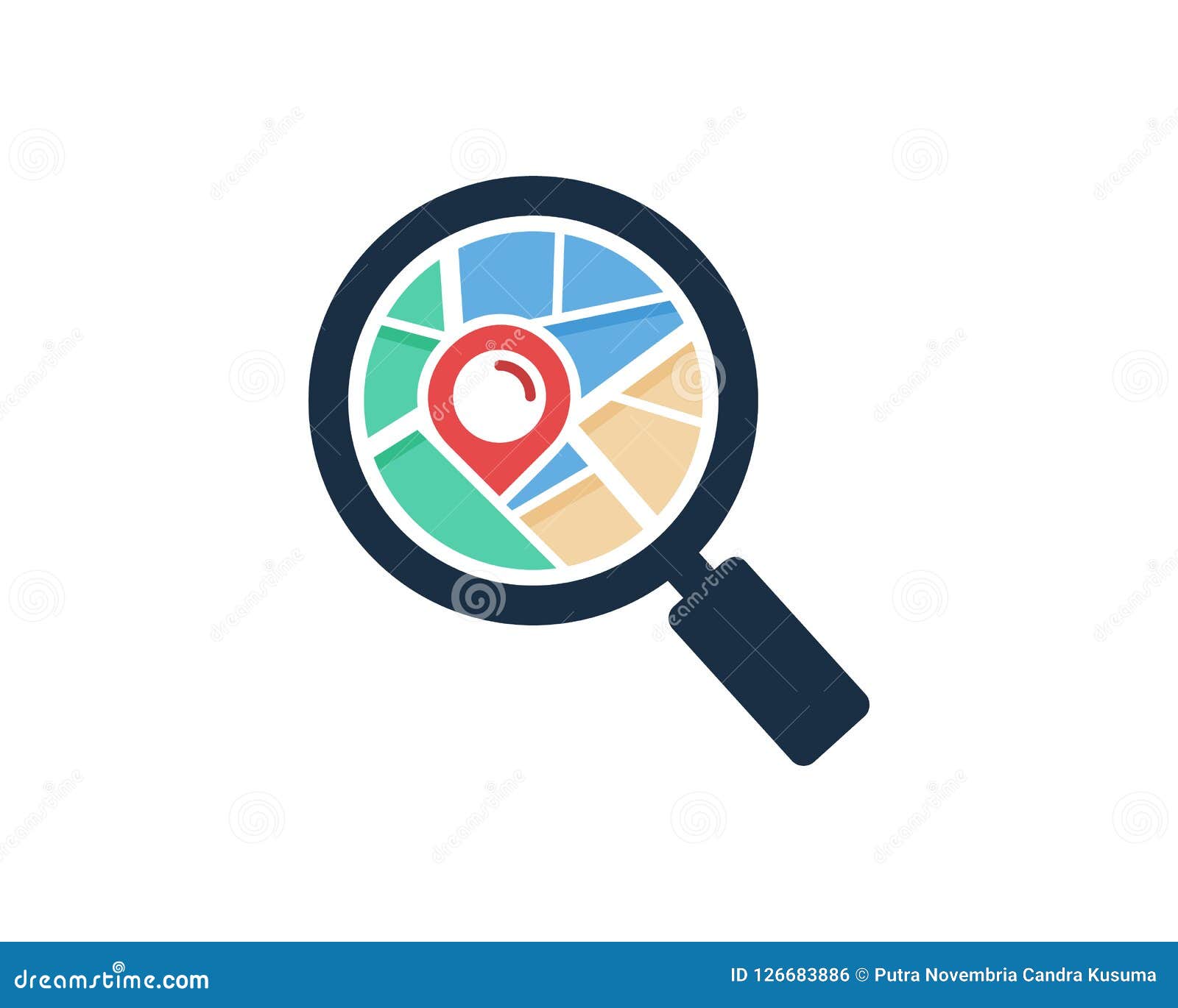 Search Map Logo Icon Design Stock Vector - Illustration of looking ...