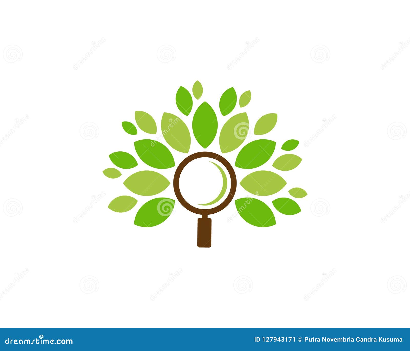Search Tree Logo Icon Design Stock Illustration - Illustration of ...