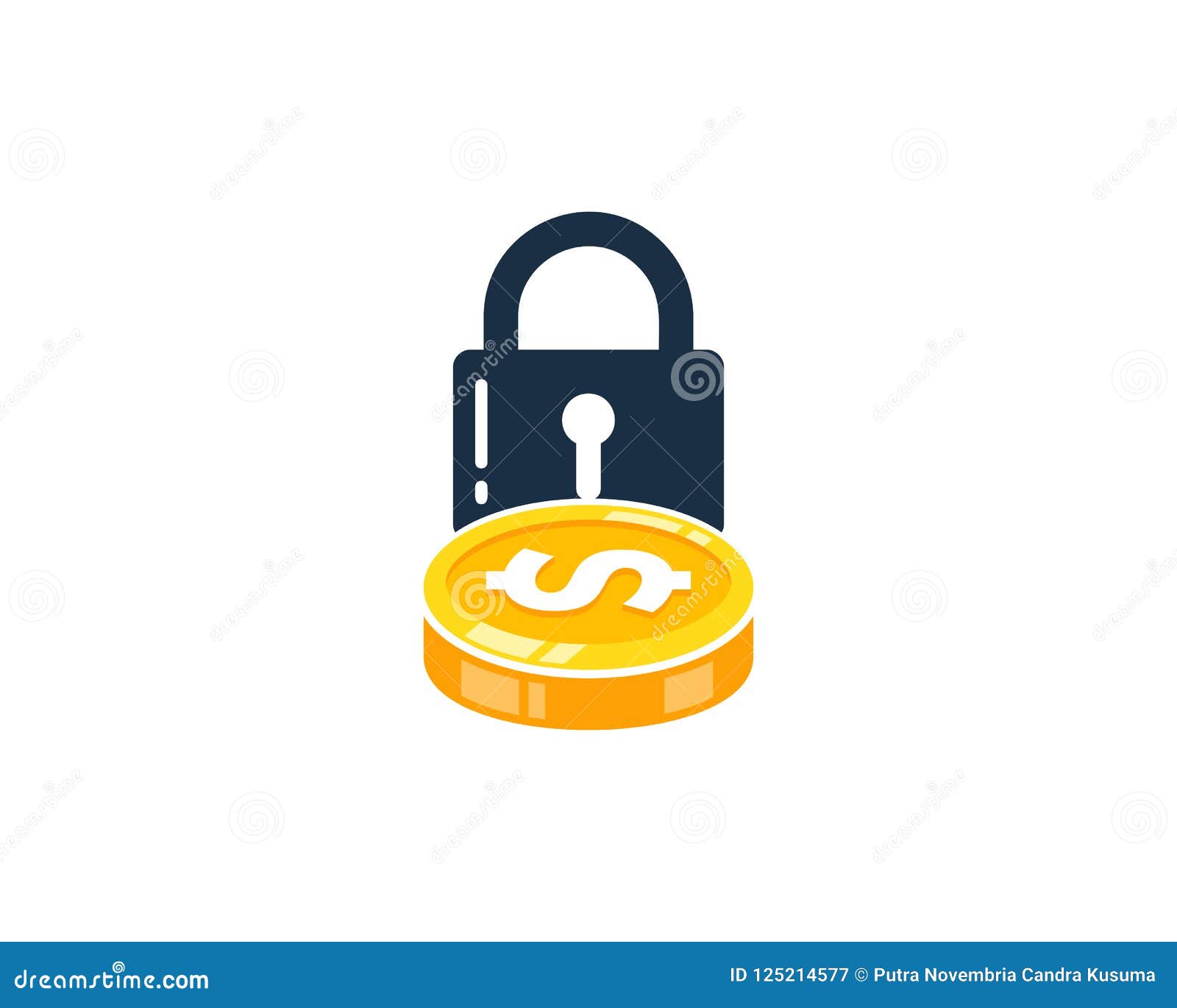 Security Coin Logo Icon Design Stock Vector - Illustration of privacy ...