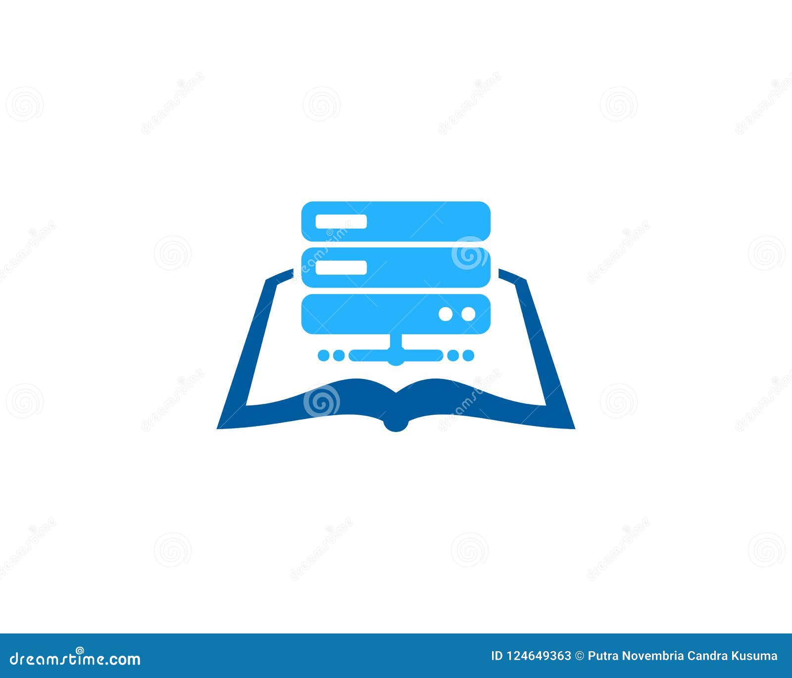 Server Book Logo Icon Design Stock Vector - Illustration of icon, idea ...