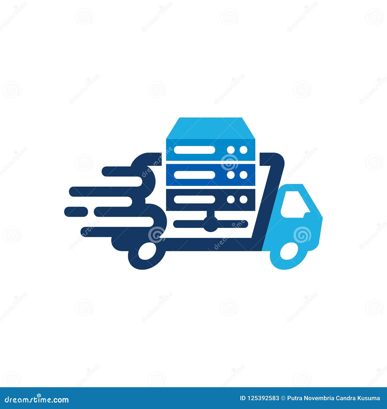 Server Delivery Logo Icon Design Stock Vector - Illustration of logo ...