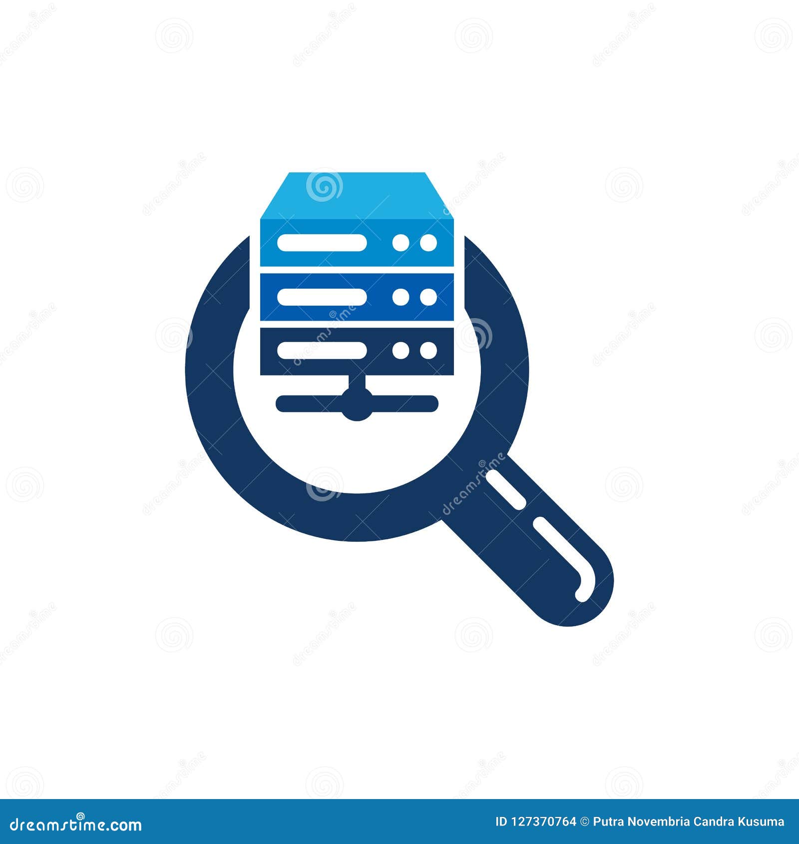 Server Search Logo Icon Design Stock Vector - Illustration of idea ...