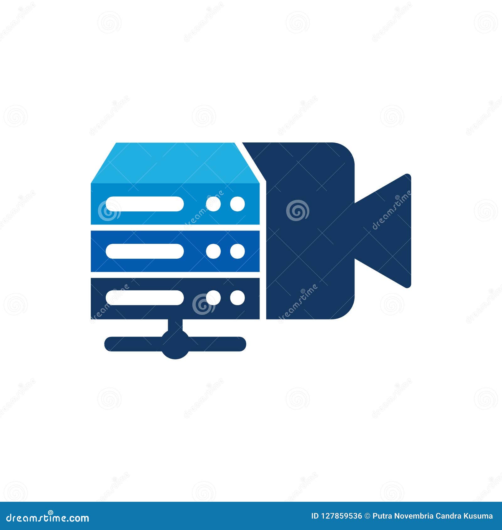 Server Video Logo Icon Design Stock Vector - Illustration of ...