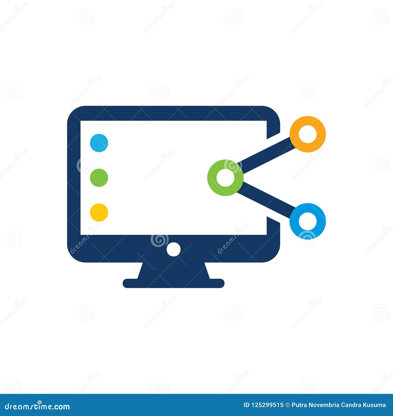 Share Computer Logo Icon Design Stock Vector - Illustration of display ...