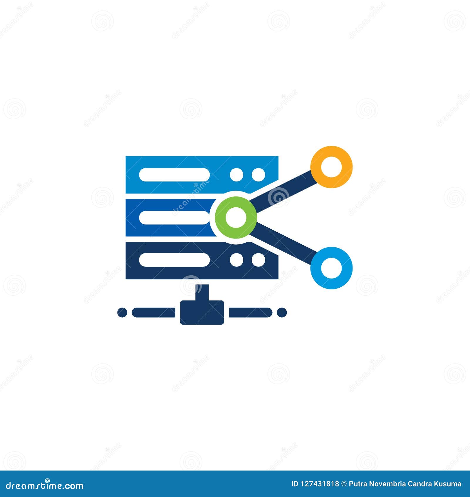 Share Server Logo Icon Design Stock Vector - Illustration of design ...
